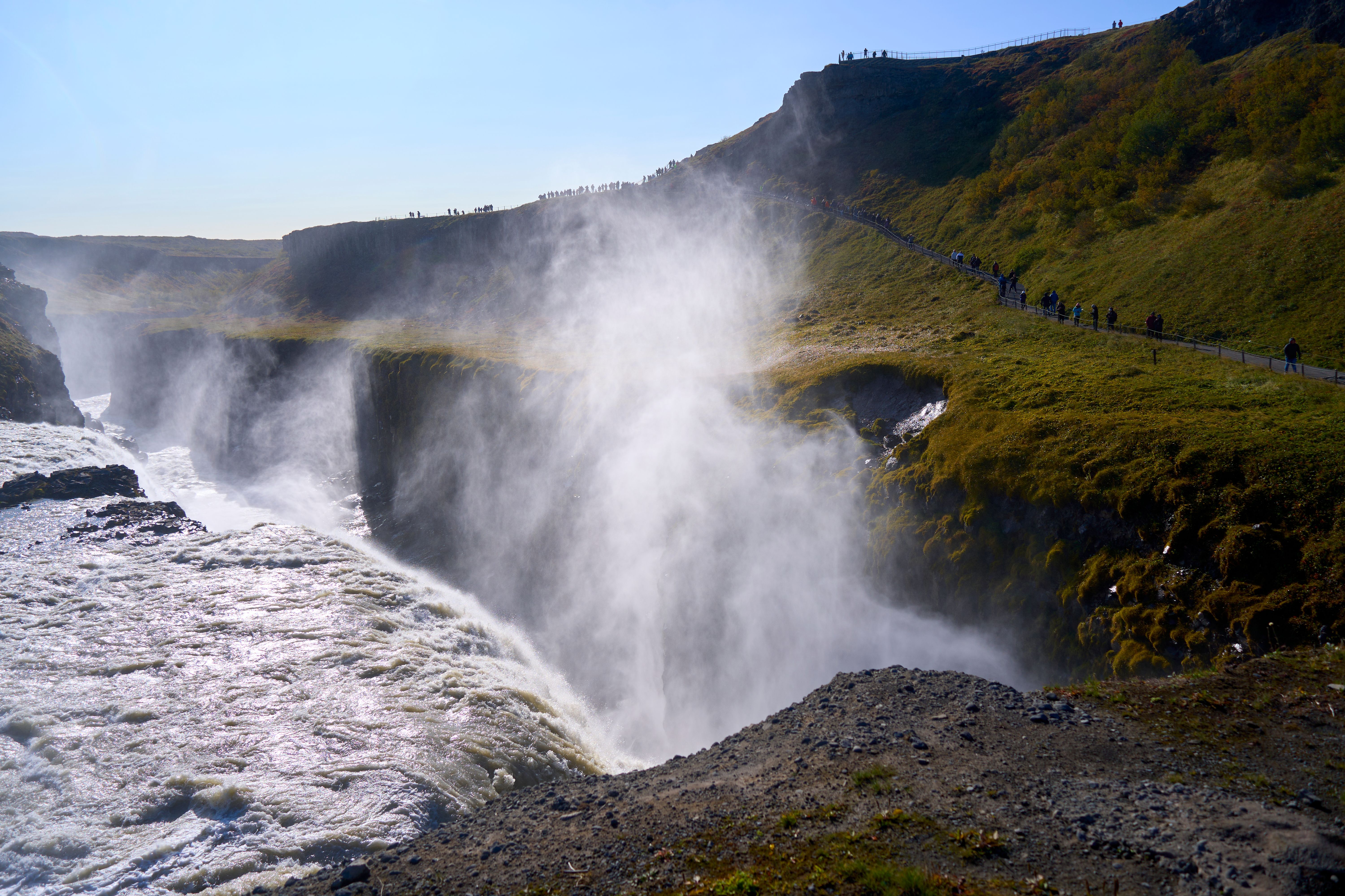 Steaming Gullfoss Waterfall · Free Stock Photo