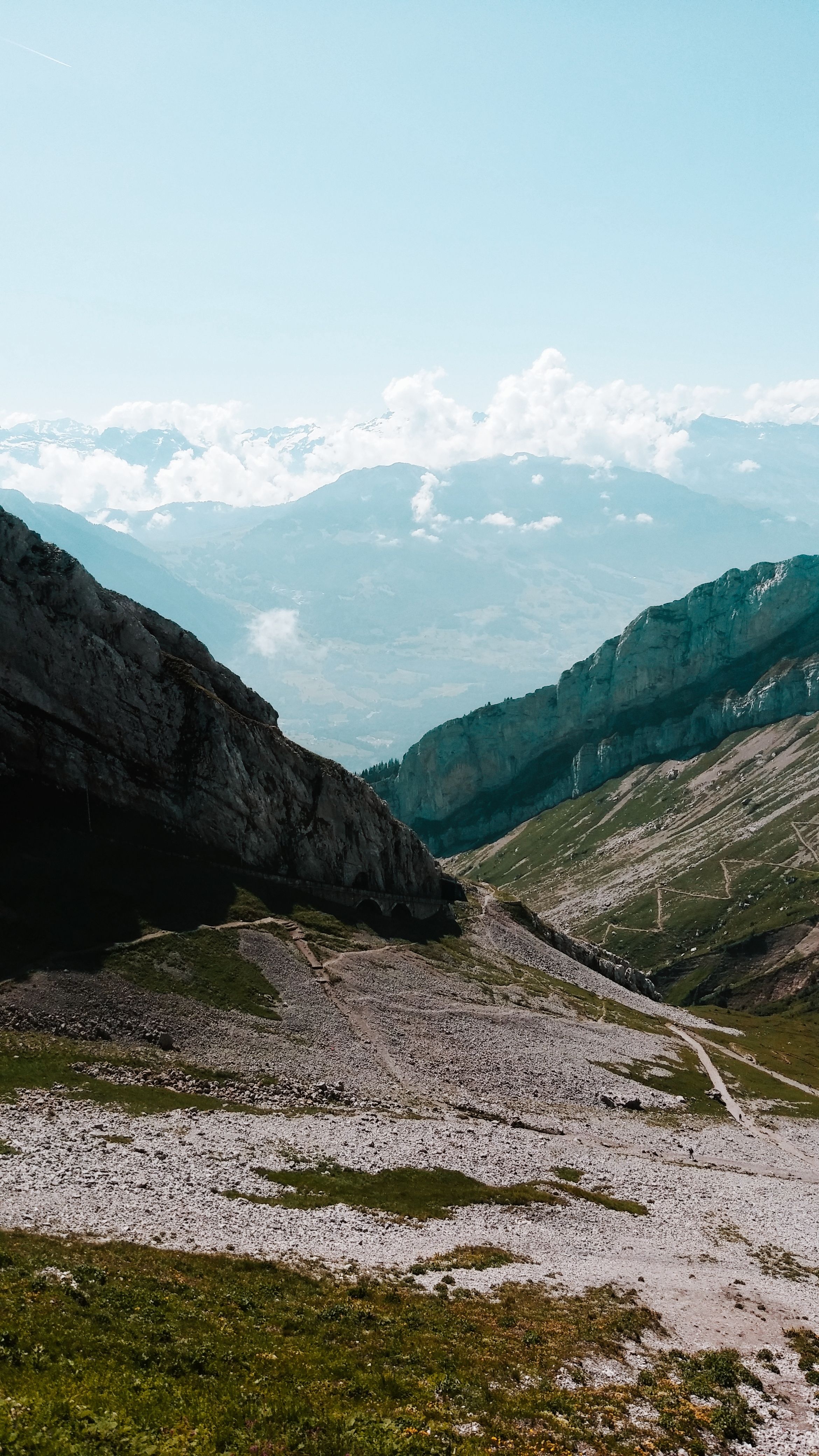 Wide Angle Photo of Mountains · Free Stock Photo