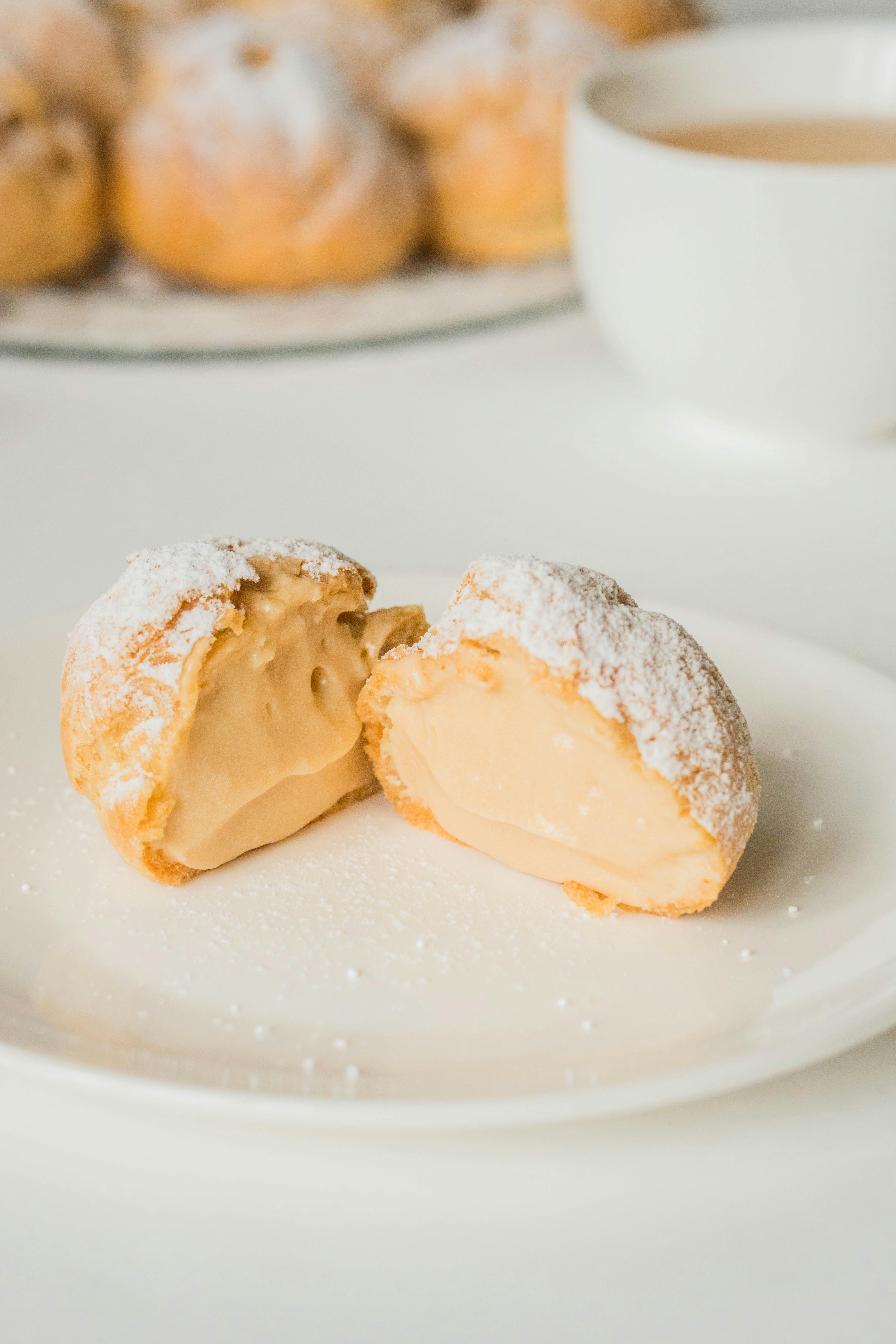 A Cream Puff Cut in Half · Free Stock Photo