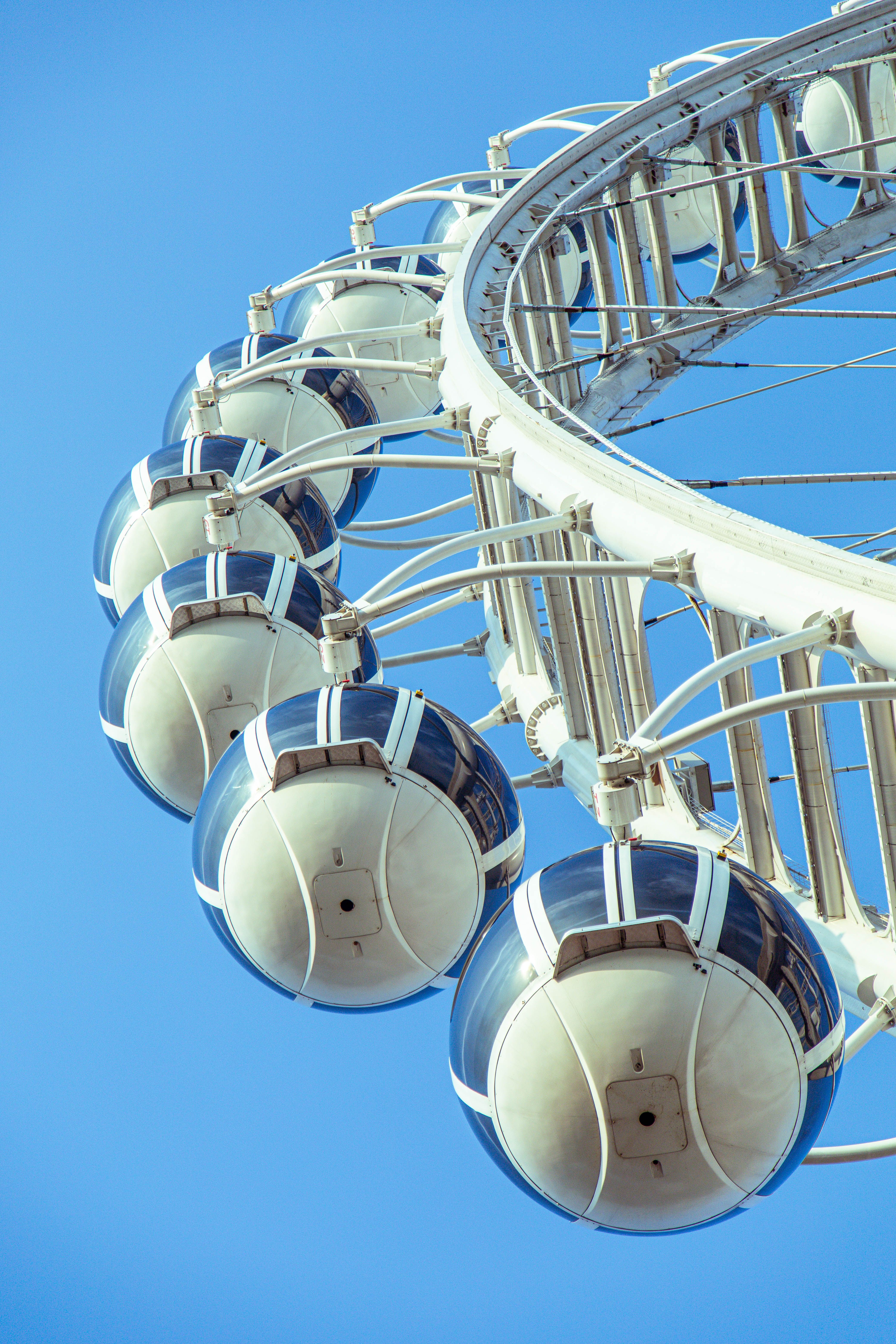 Cabins of the High Roller Ferris Wheel on the Las Vegas Strip in ...