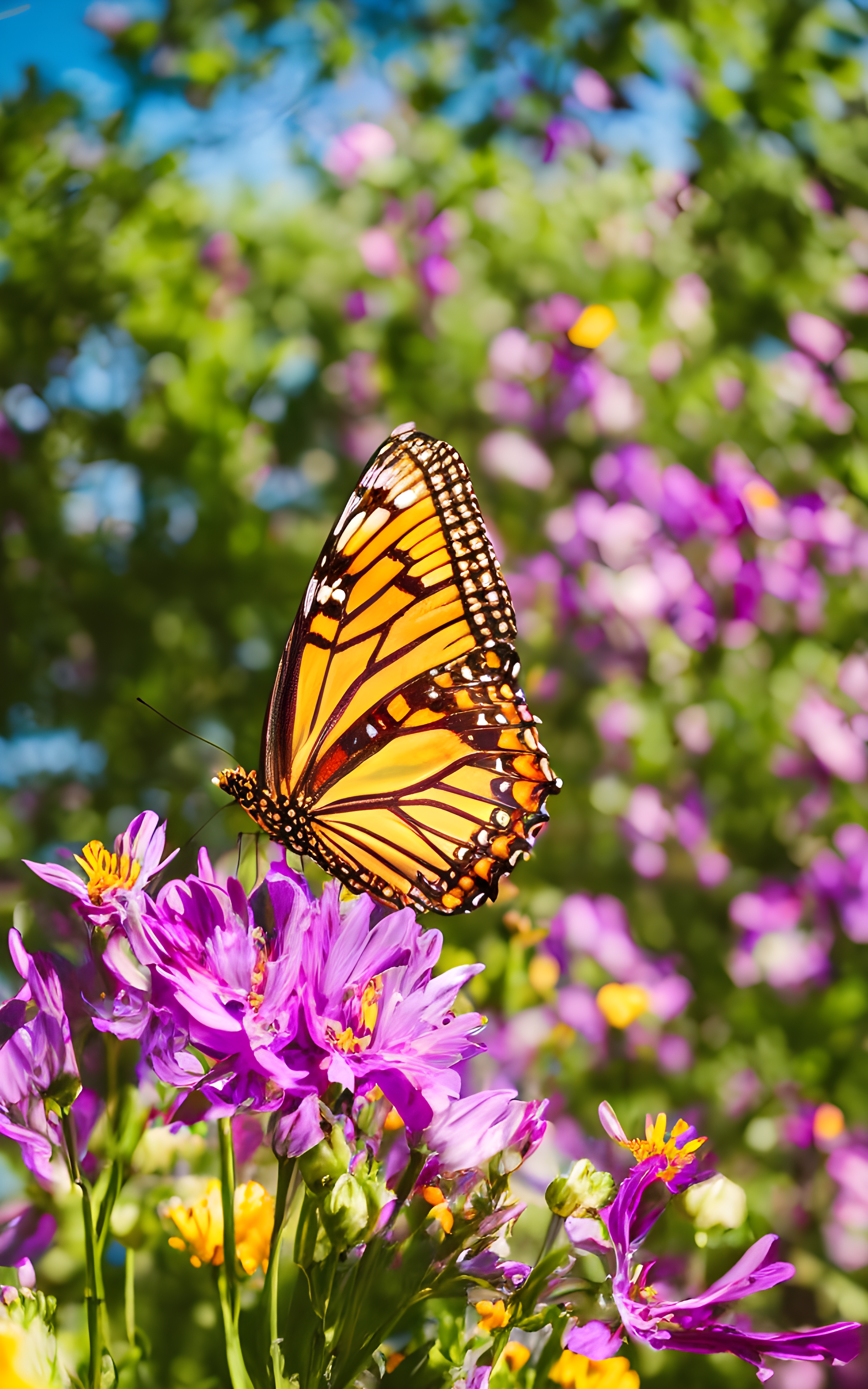 A Monarch Butterfly on a Flower · Free Stock Photo