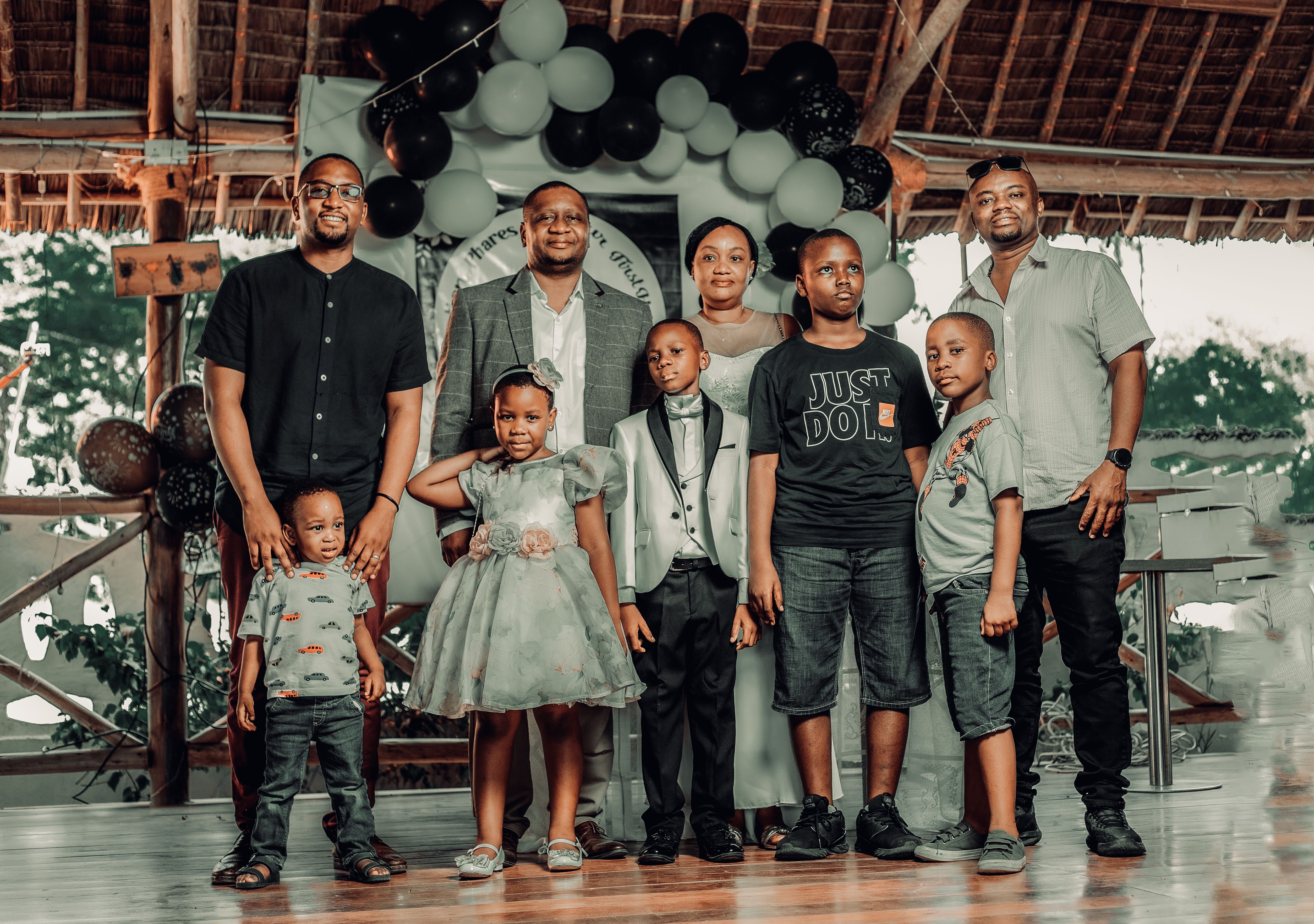 Family Posing on Stage · Free Stock Photo