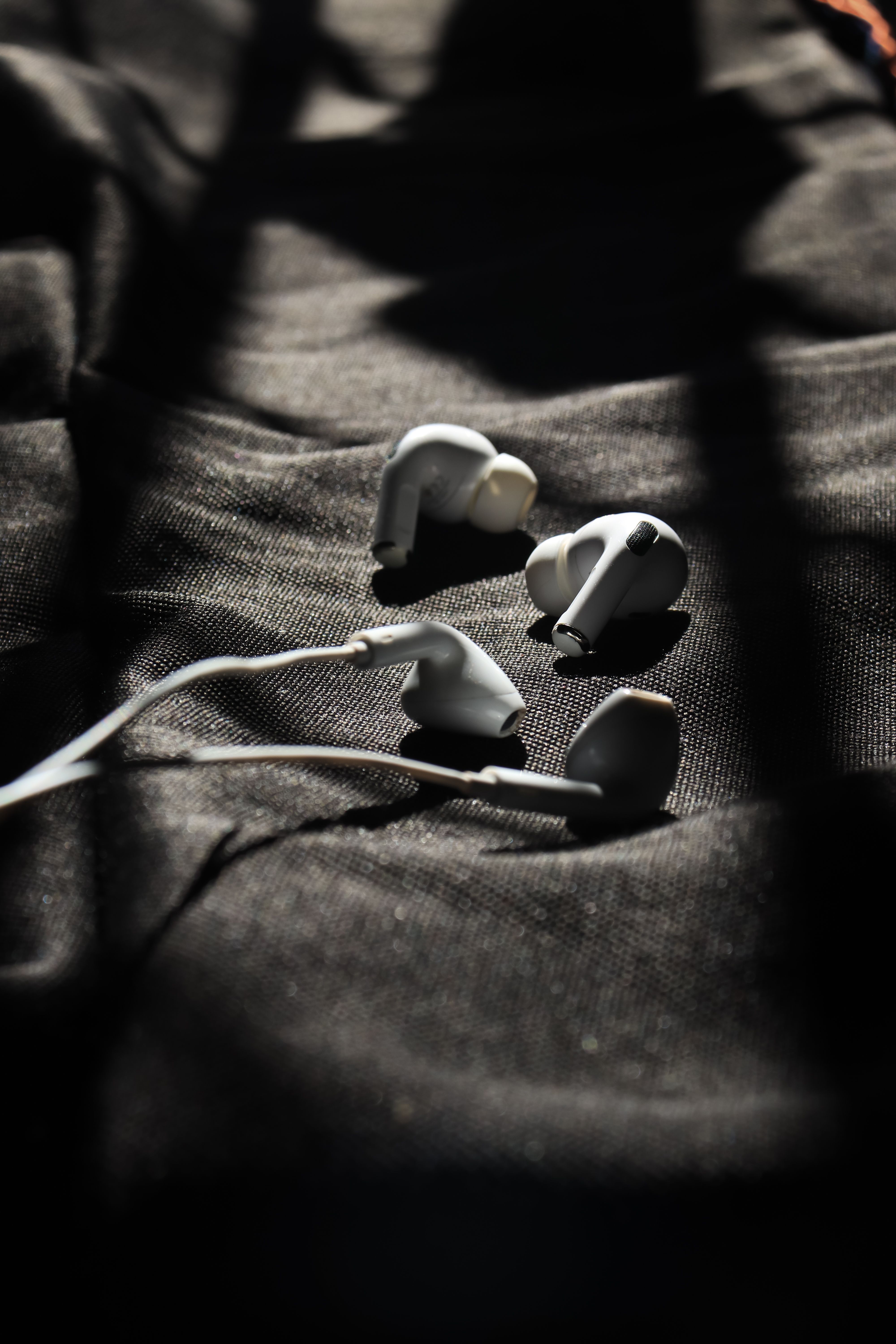 A Close-Up Shot of a White Wireless Earphones · Free Stock Photo