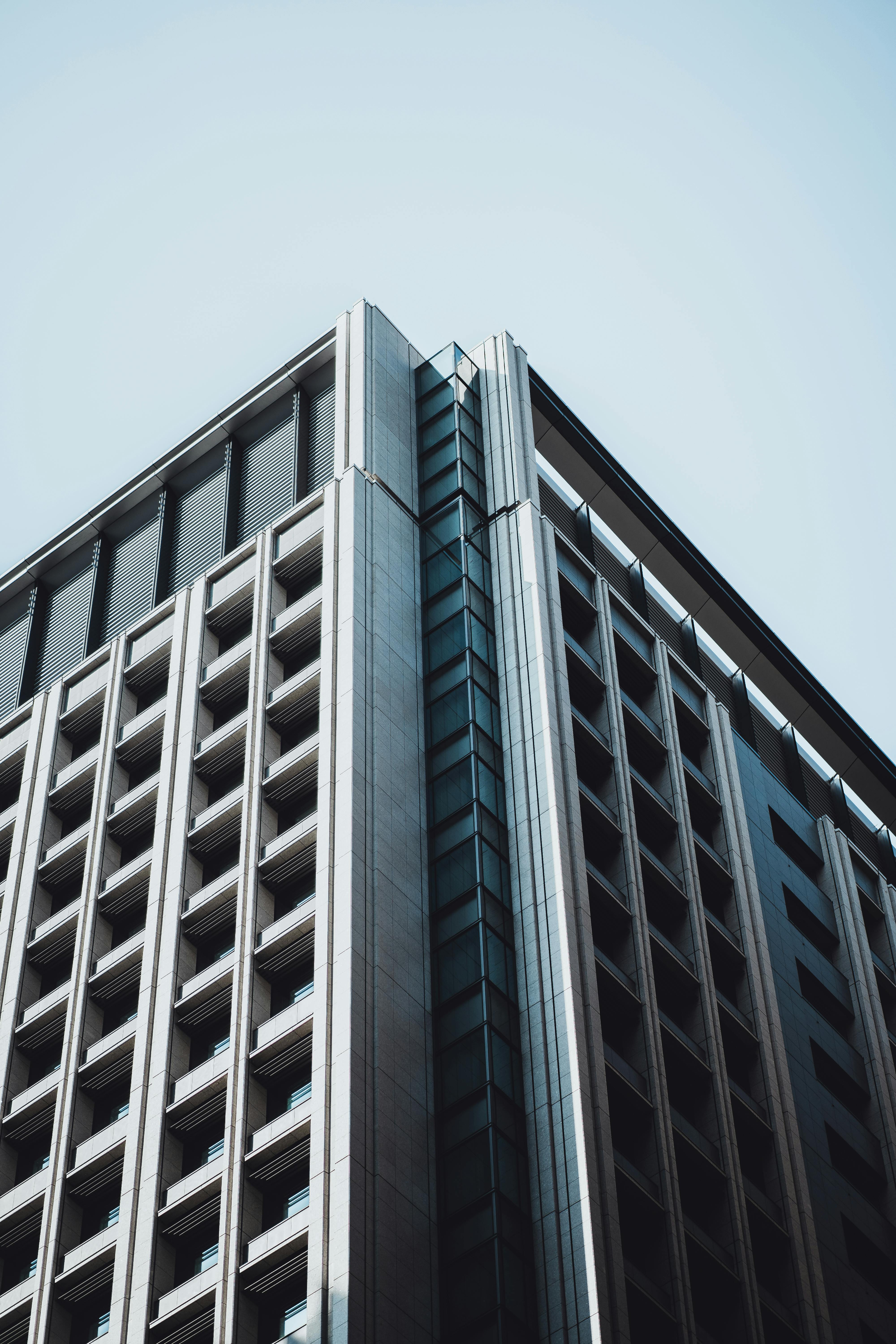 Corner of Office Building in City · Free Stock Photo