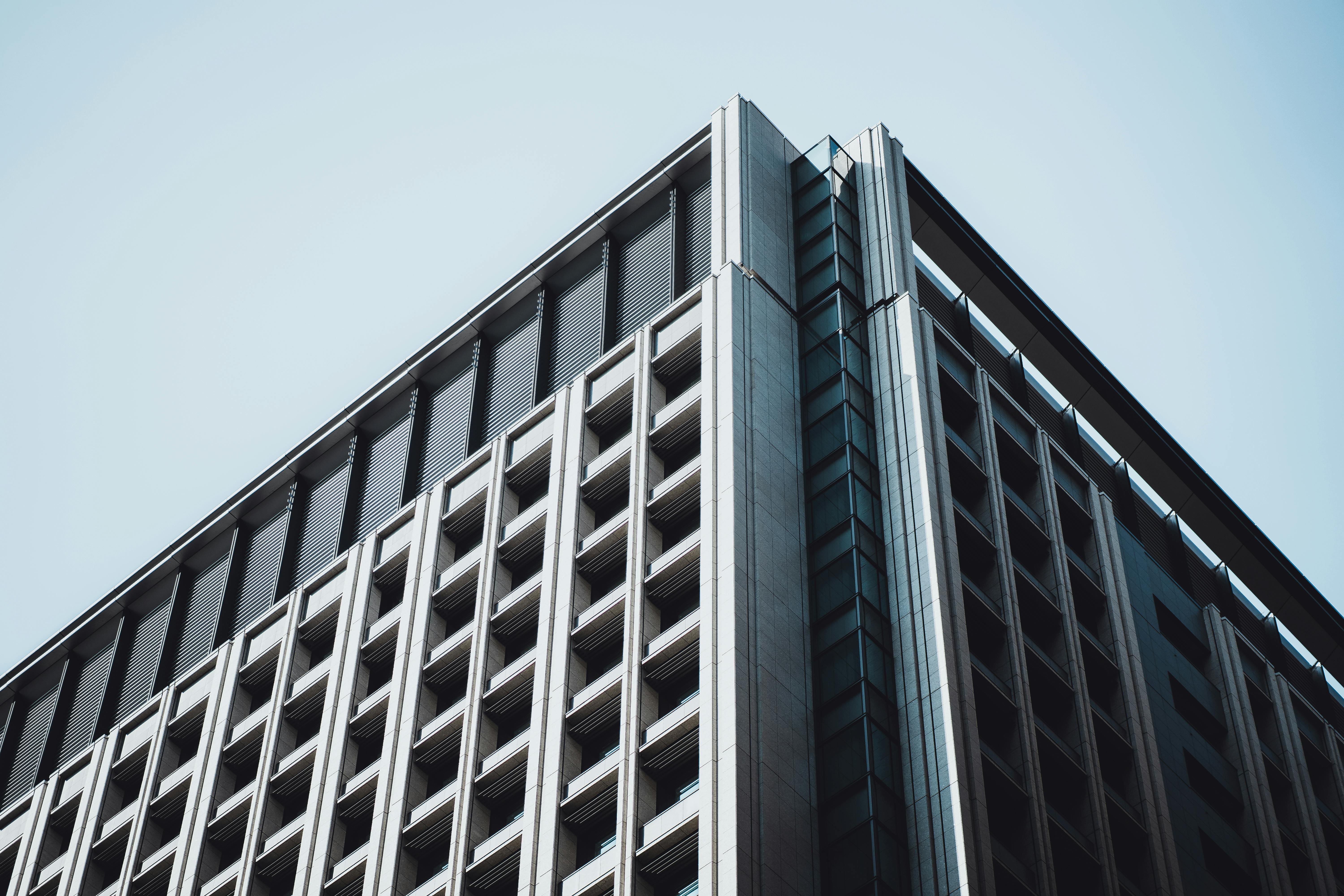 Architectural Photography of Blue and Gray Building · Free Stock Photo