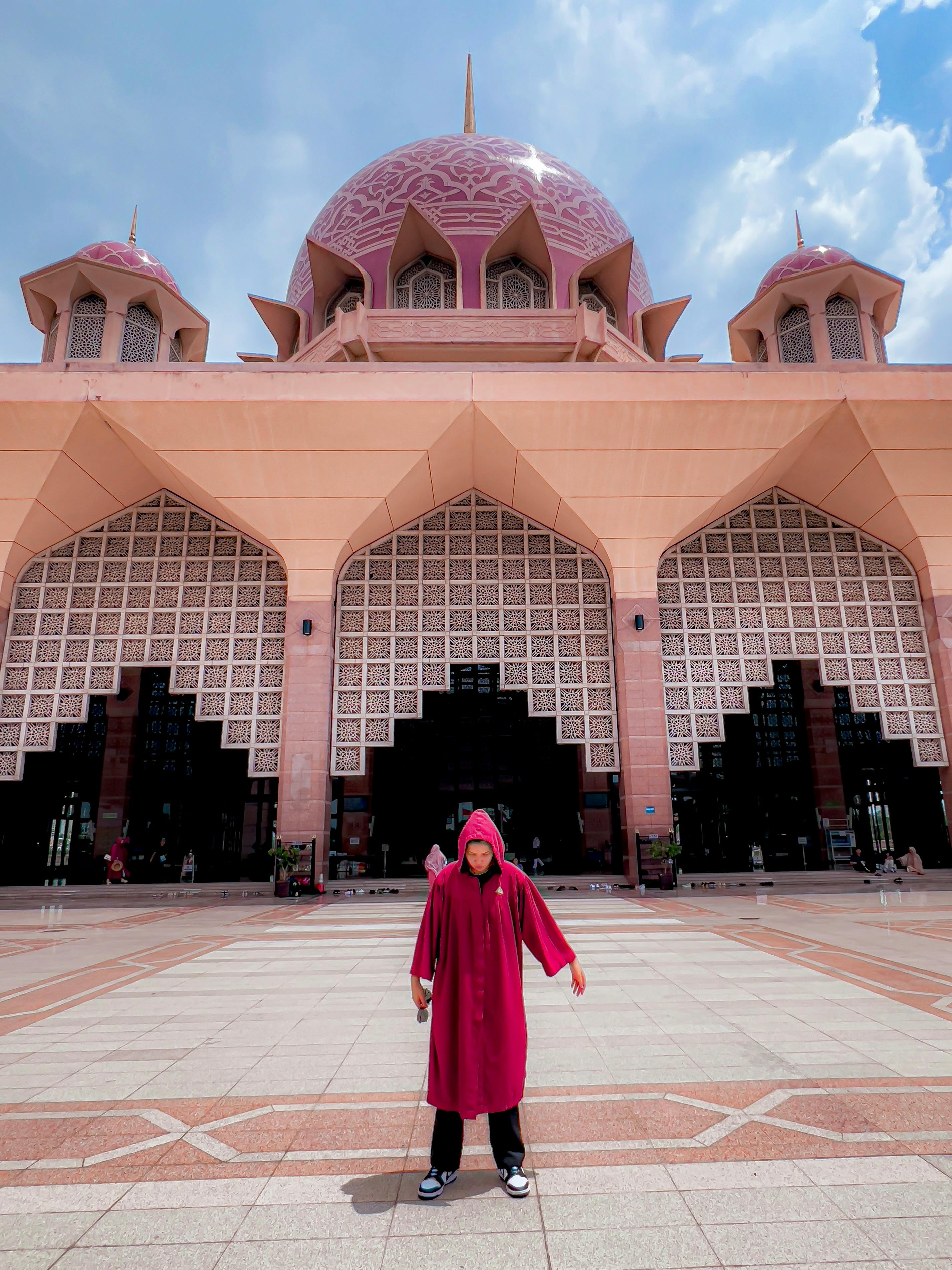 View of Temple Against Cloudy Sky · Free Stock Photo