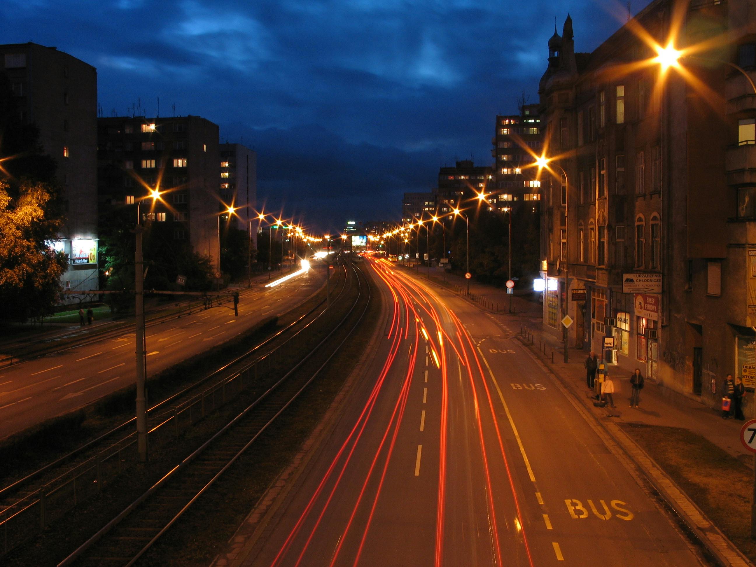 Cars on Black Asphalt Road during Nighttime · Free Stock Photo