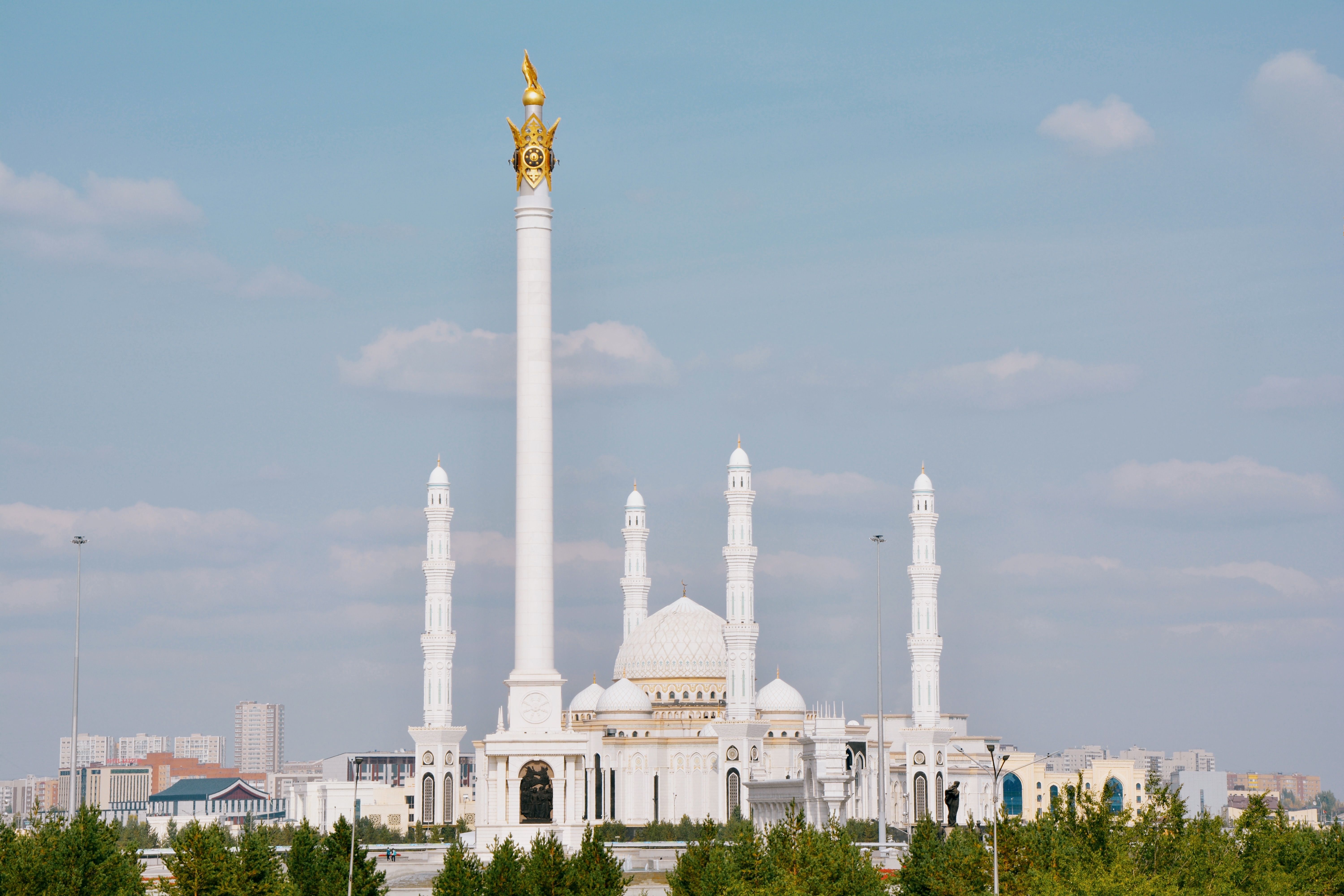 Gold Mosque during Sunset · Free Stock Photo