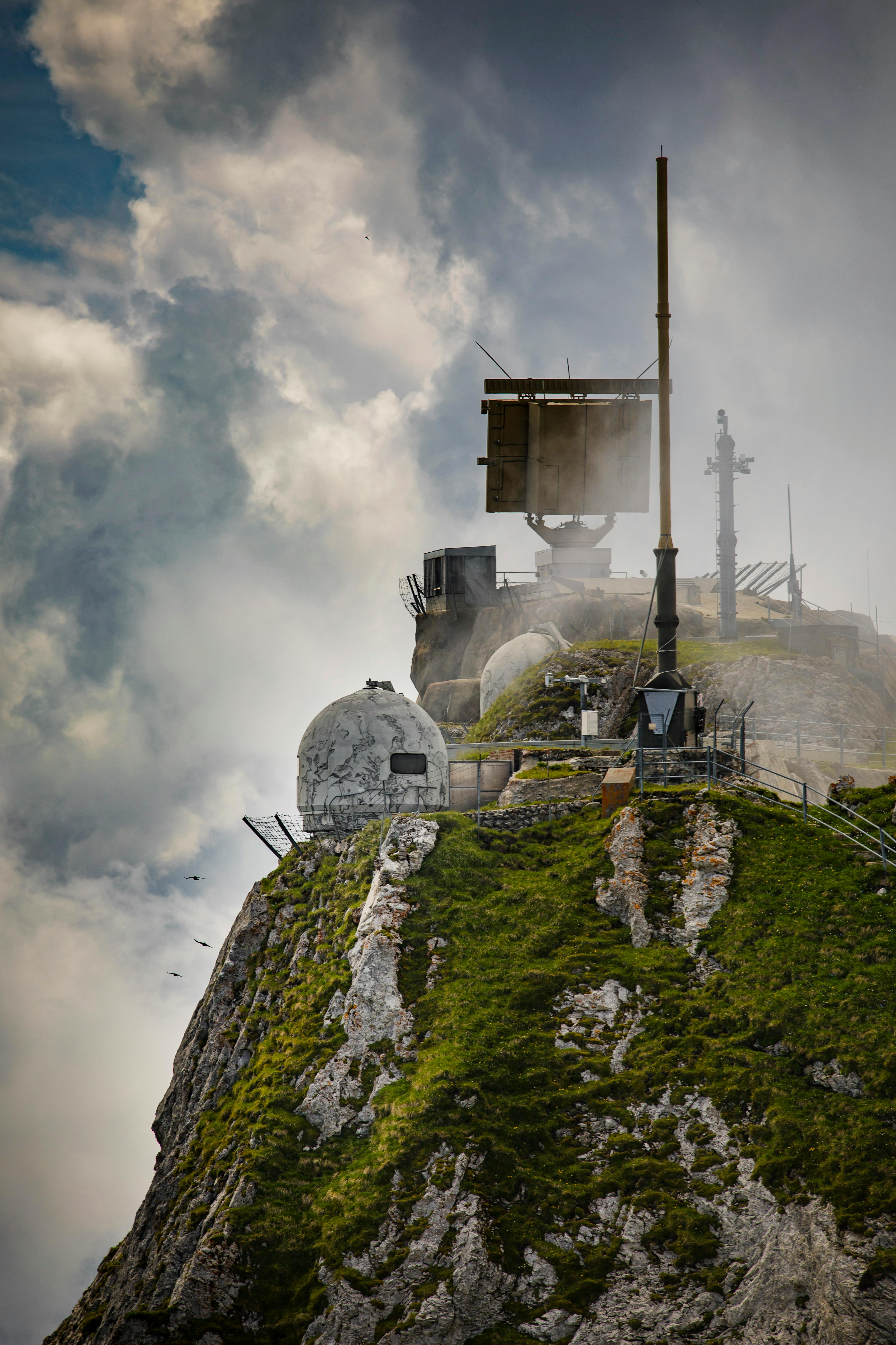 Swiss Radar System on Top of the Mountain · Free Stock Photo