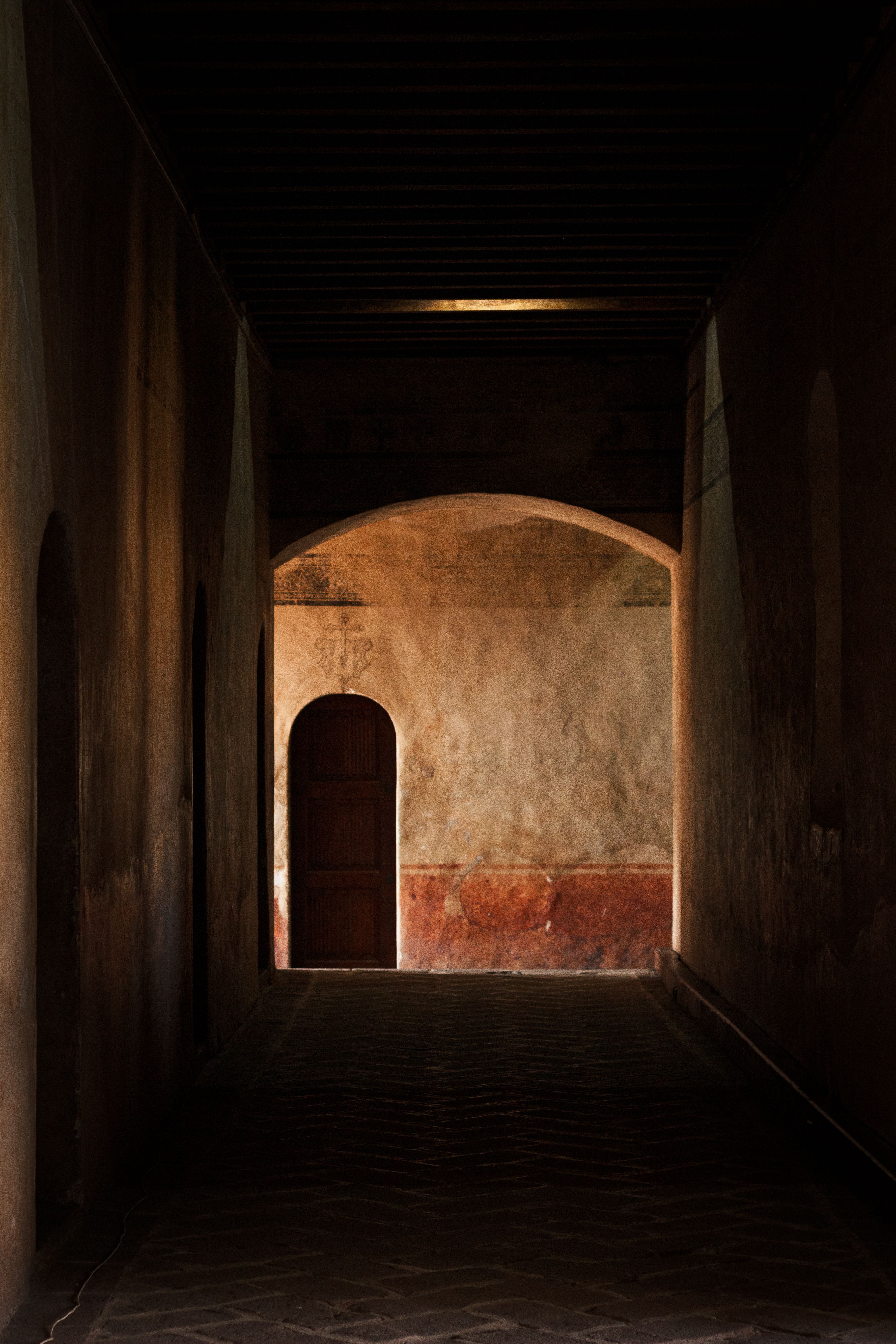 Hall in a Monastery in Shadow · Free Stock Photo