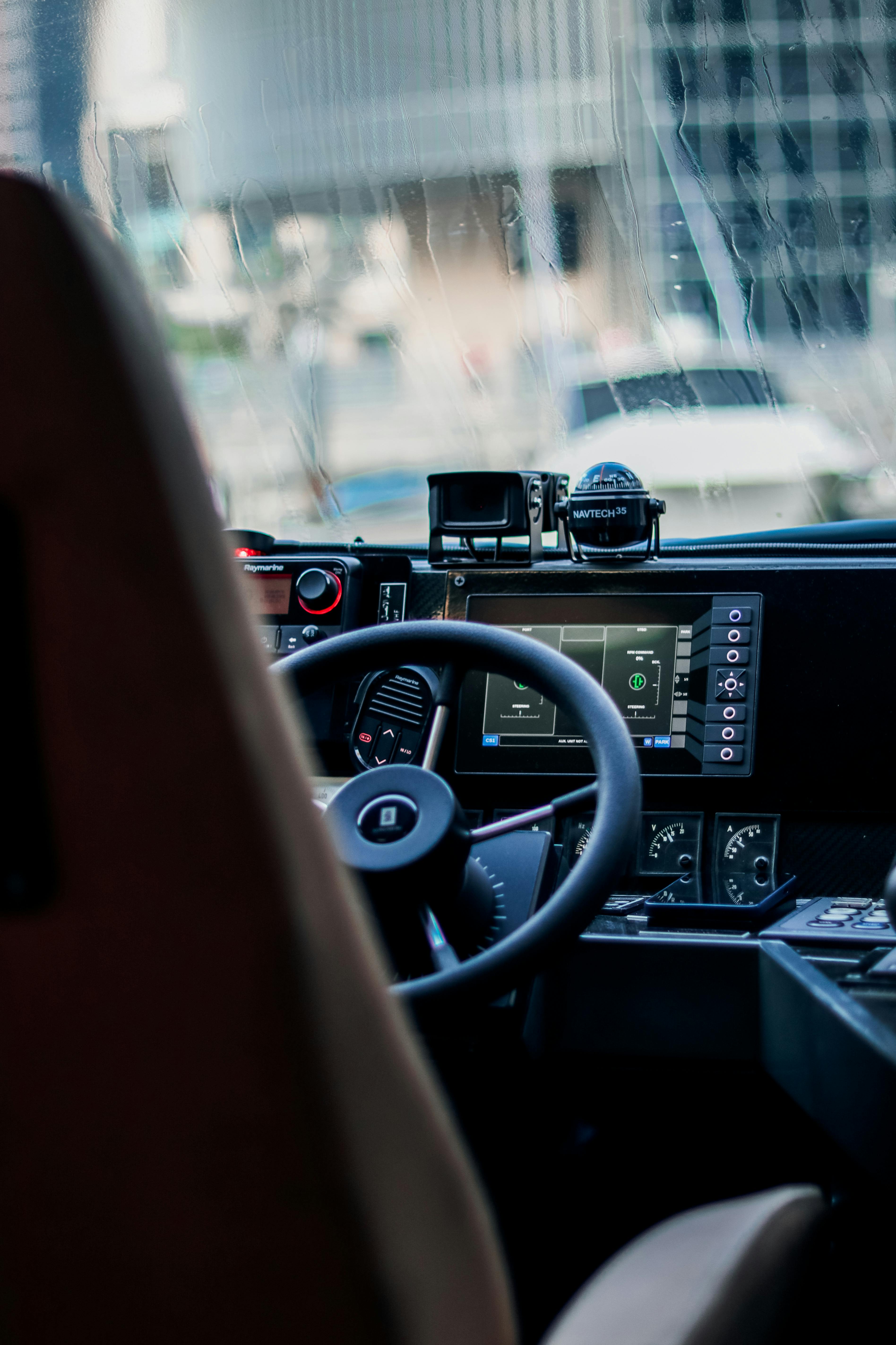 Steering Wheel in Car · Free Stock Photo
