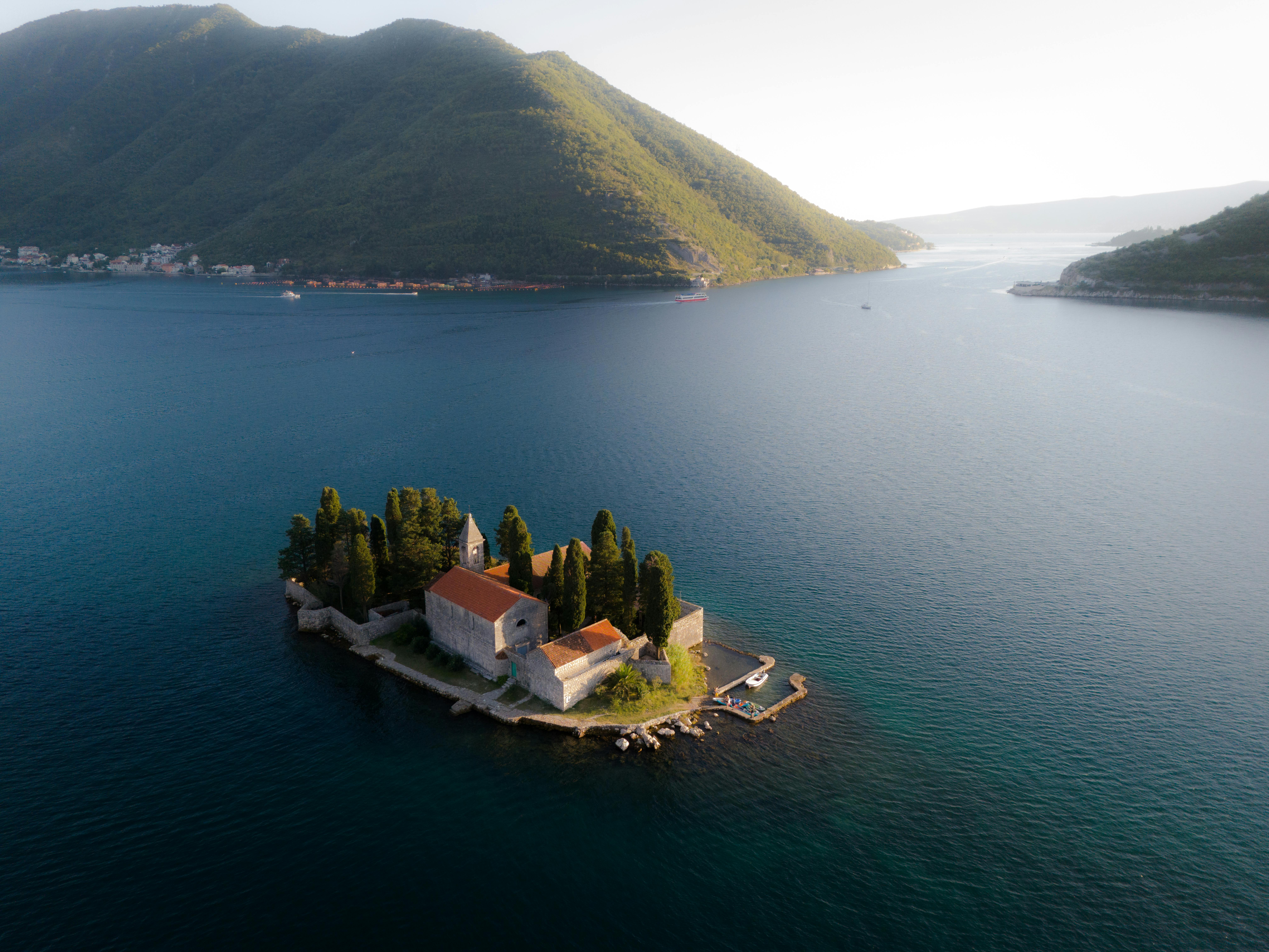 Islet with Saint Juraj Monastery in Bay of Kotor · Free Stock Photo