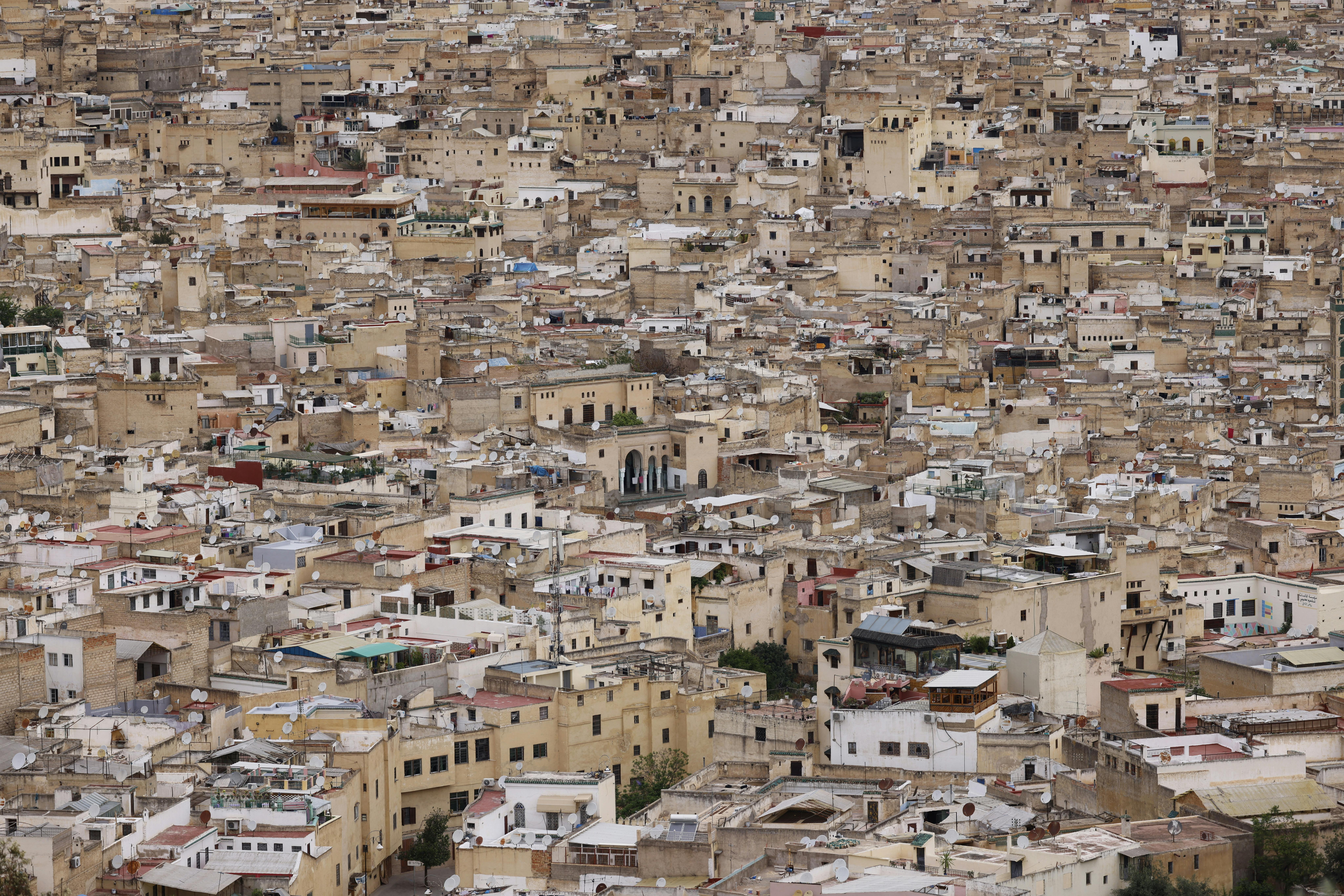 Cityscape with Cluttered Residential Buildings · Free Stock Photo
