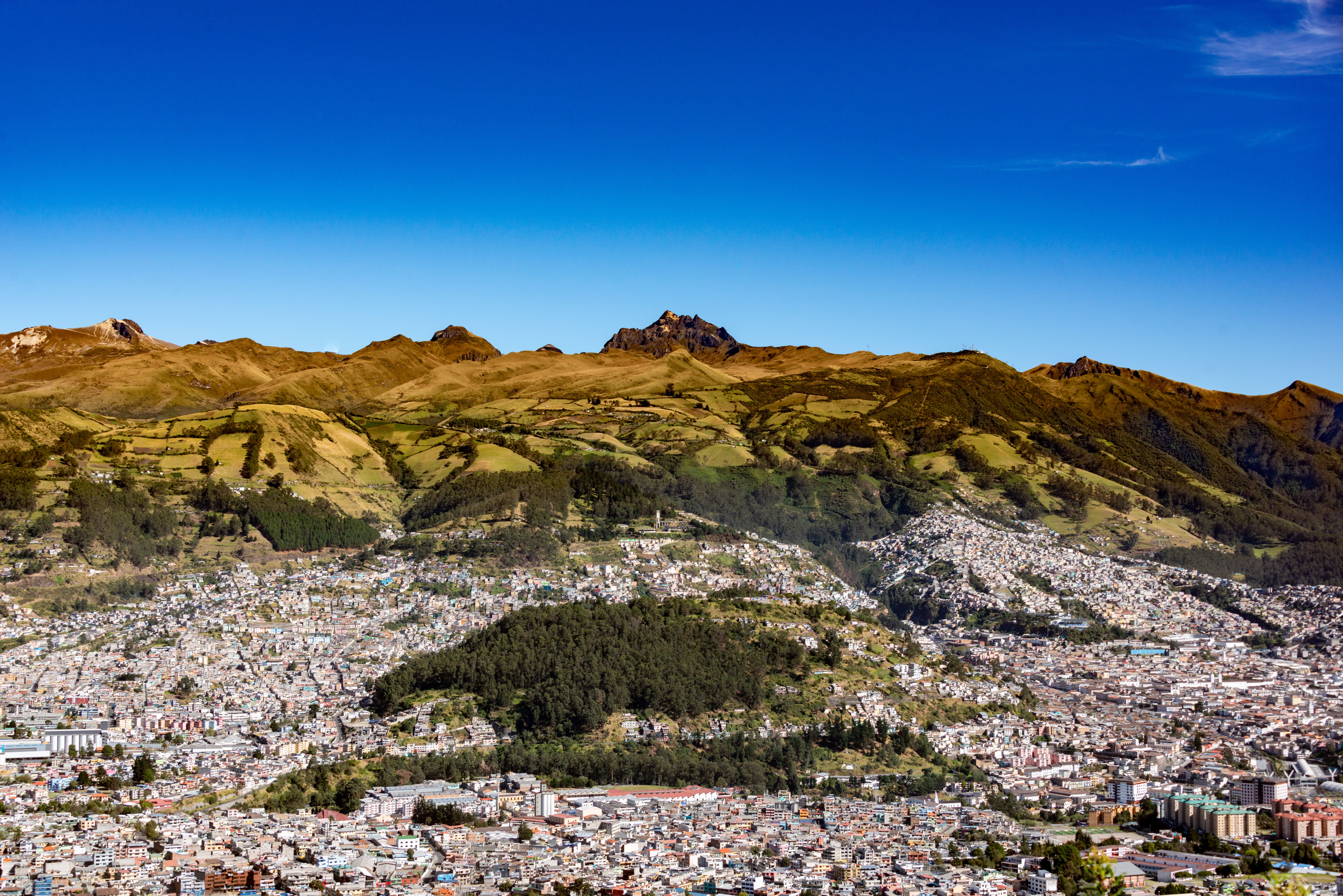 Town Buildings in Mountains Valley · Free Stock Photo