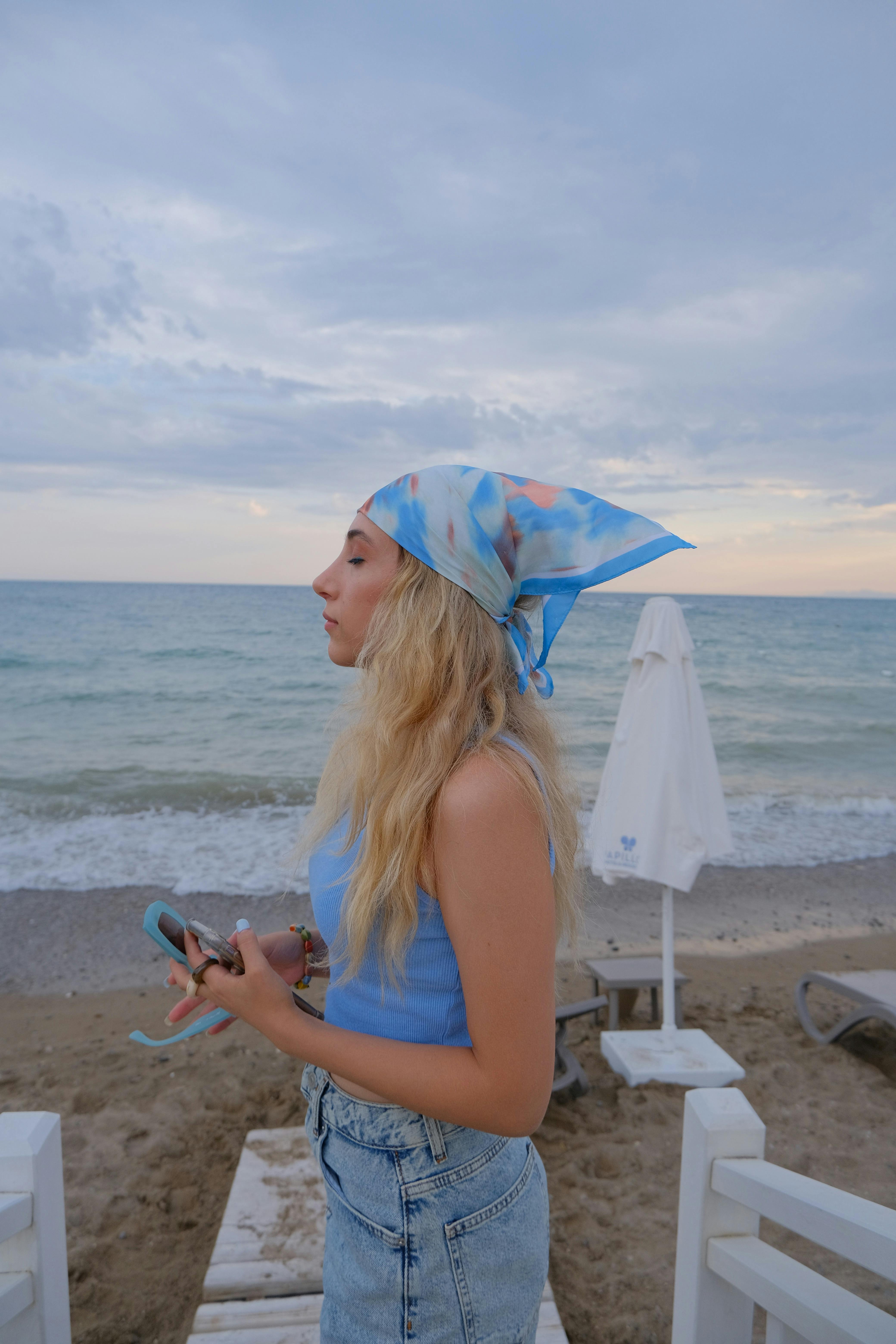 Woman in a Swimsuit on the Beach · Free Stock Photo