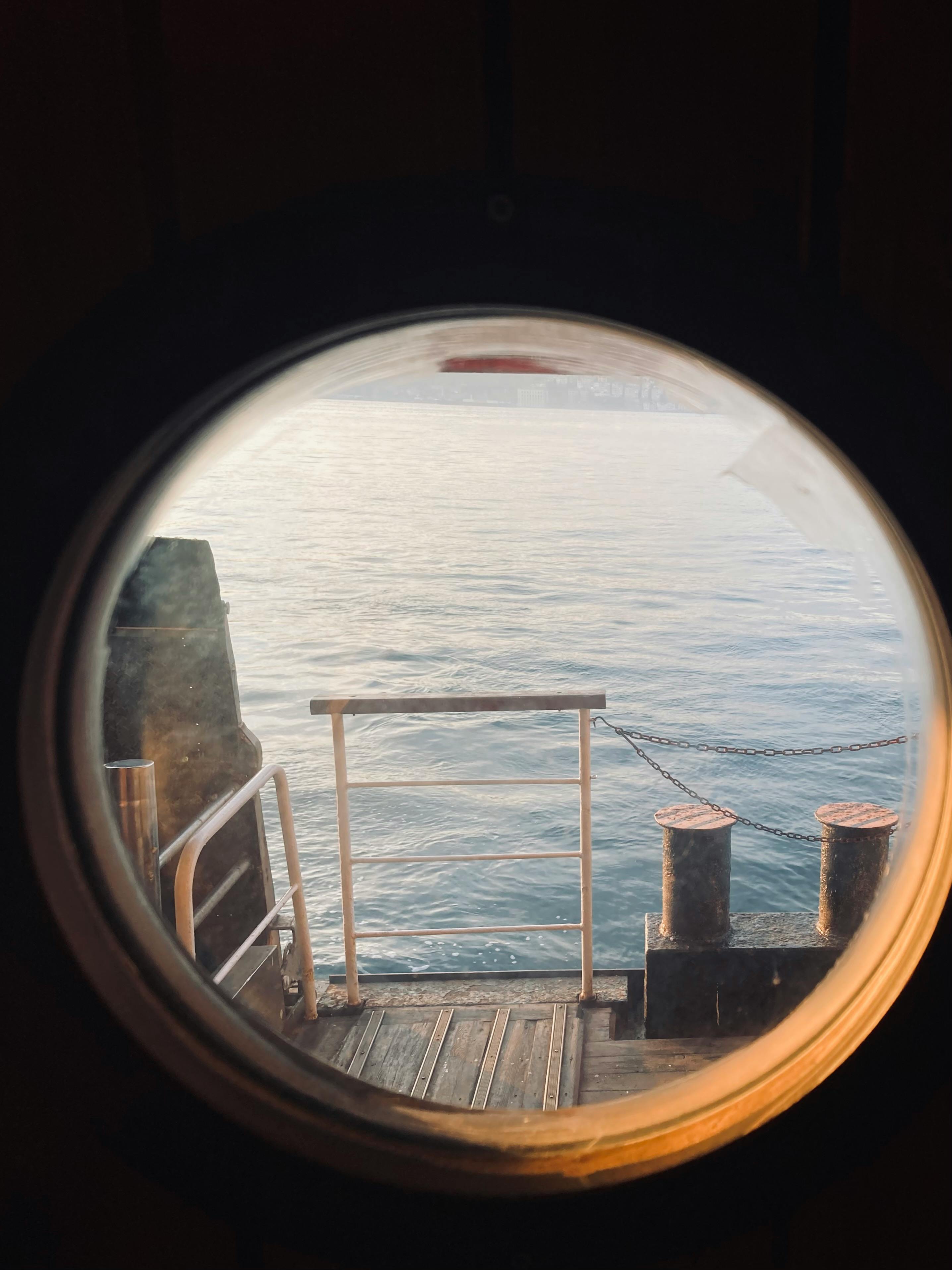 View from a Ship Window of a Sea · Free Stock Photo