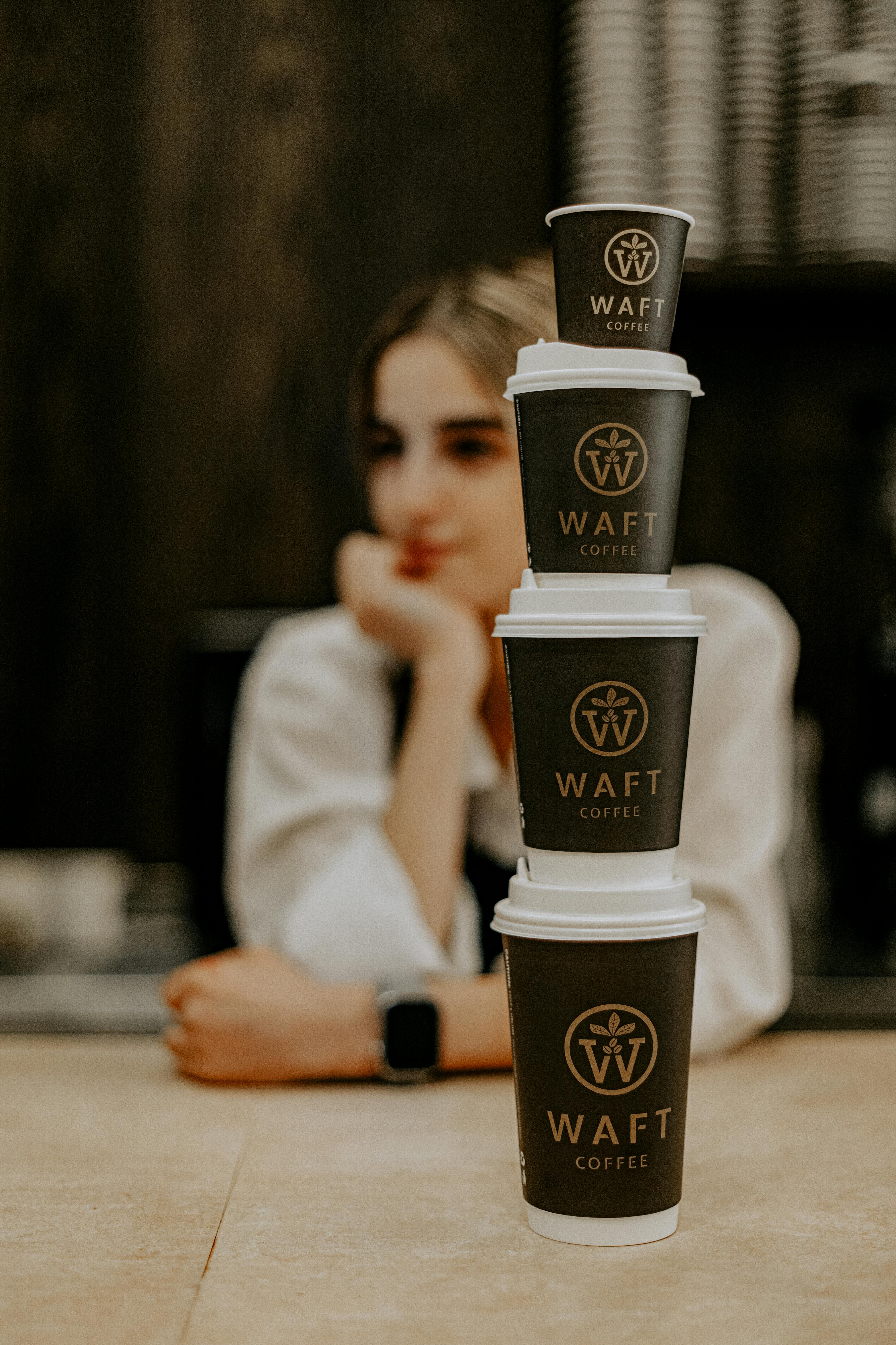 Tower of Paper Cups · Free Stock Photo