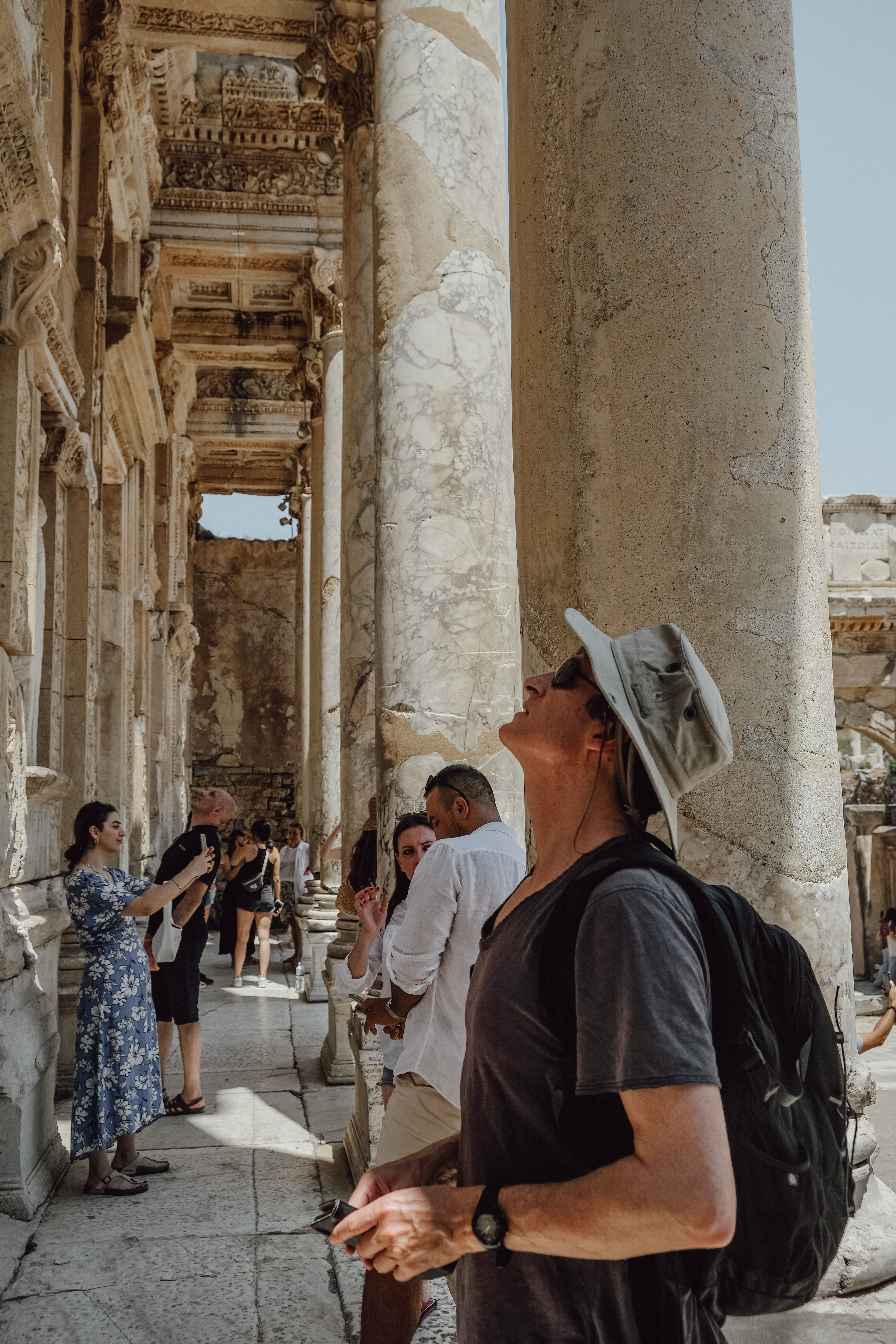 Man among Tourists in Ancient Ruins · Free Stock Photo