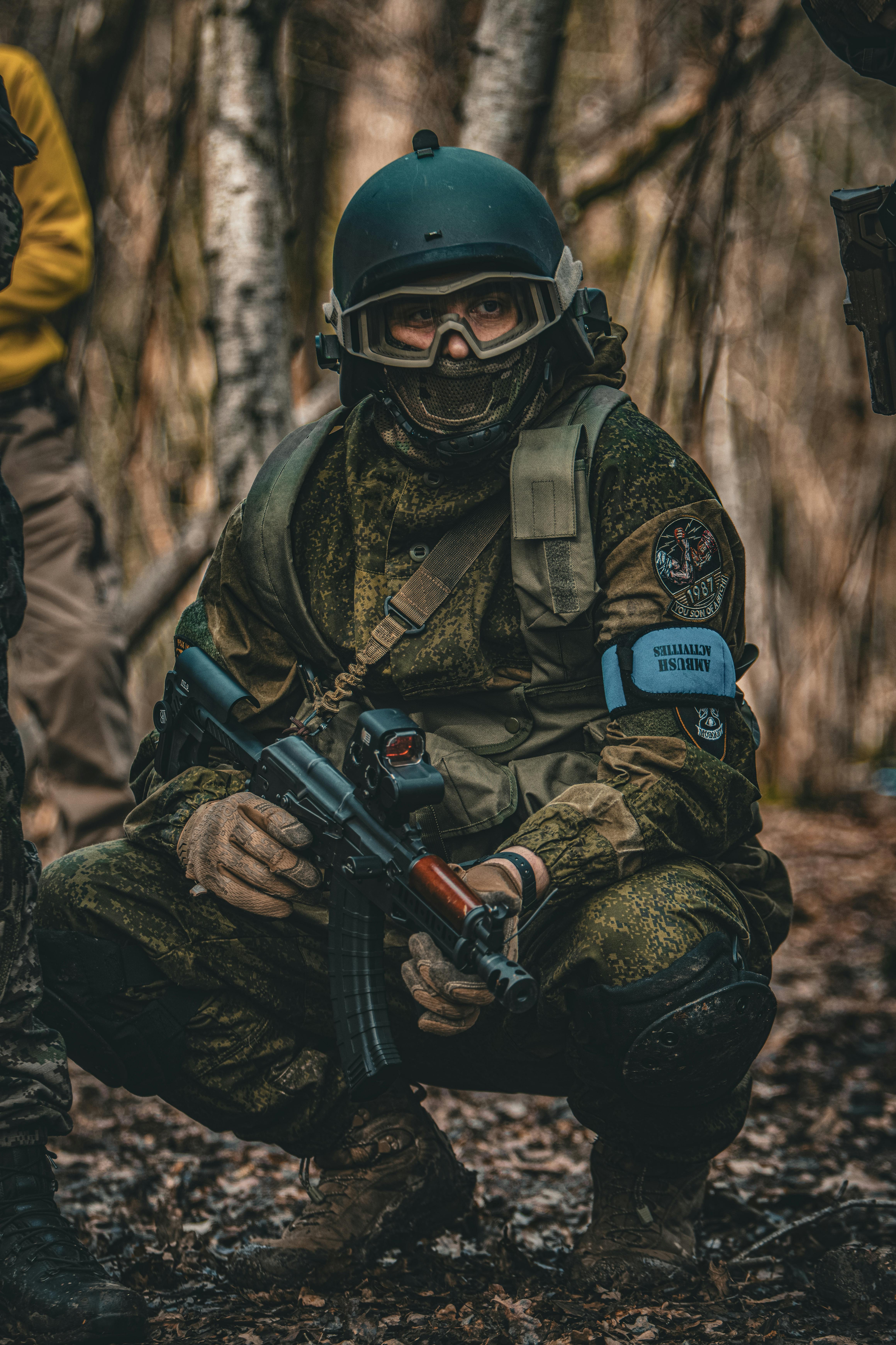 Soldier in a Forest · Free Stock Photo