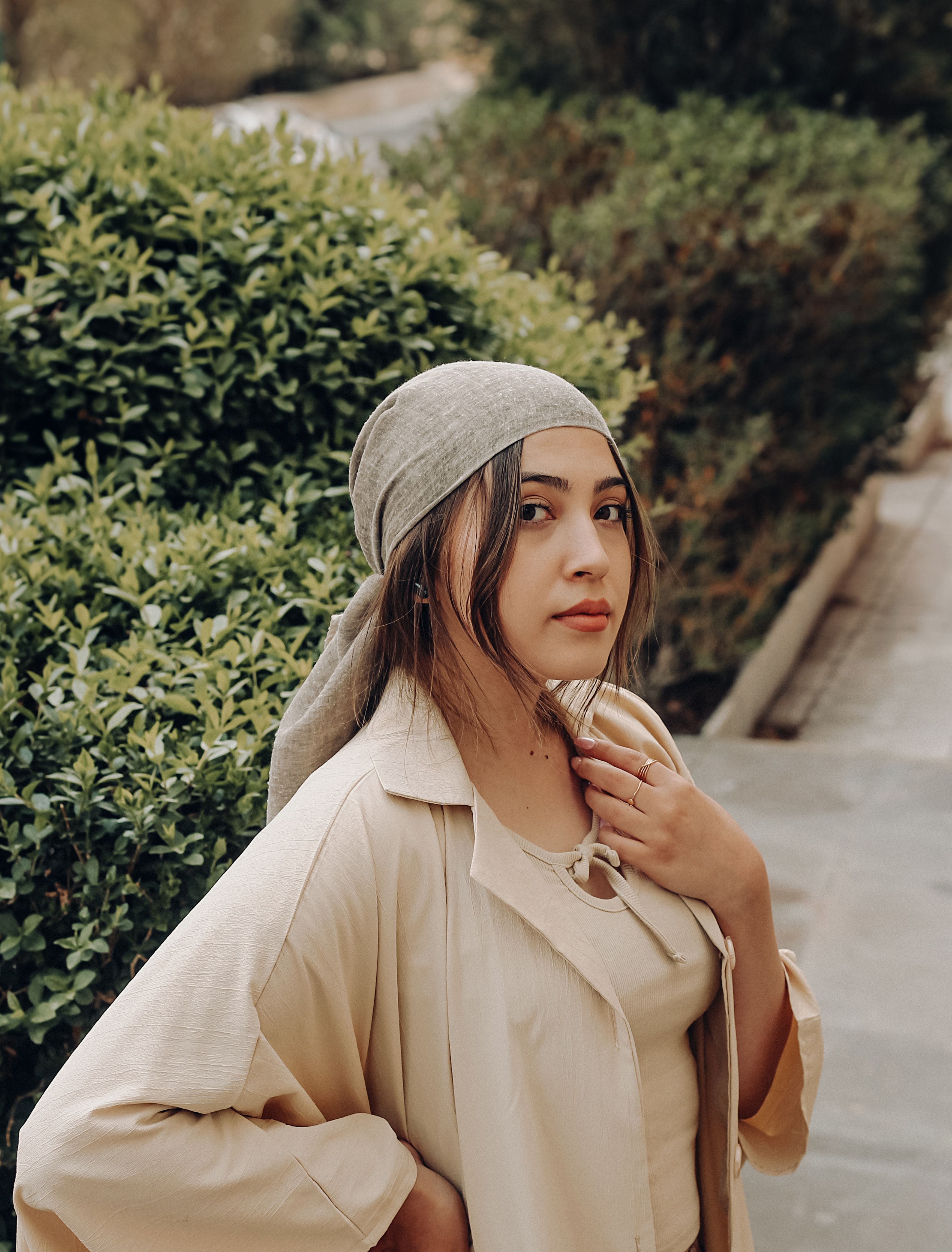 Portrait of Woman in Handkerchief · Free Stock Photo