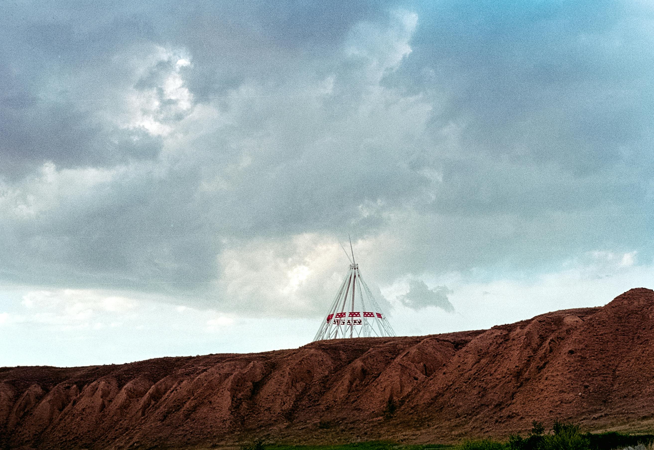Structure of Teepee on Hill · Free Stock Photo