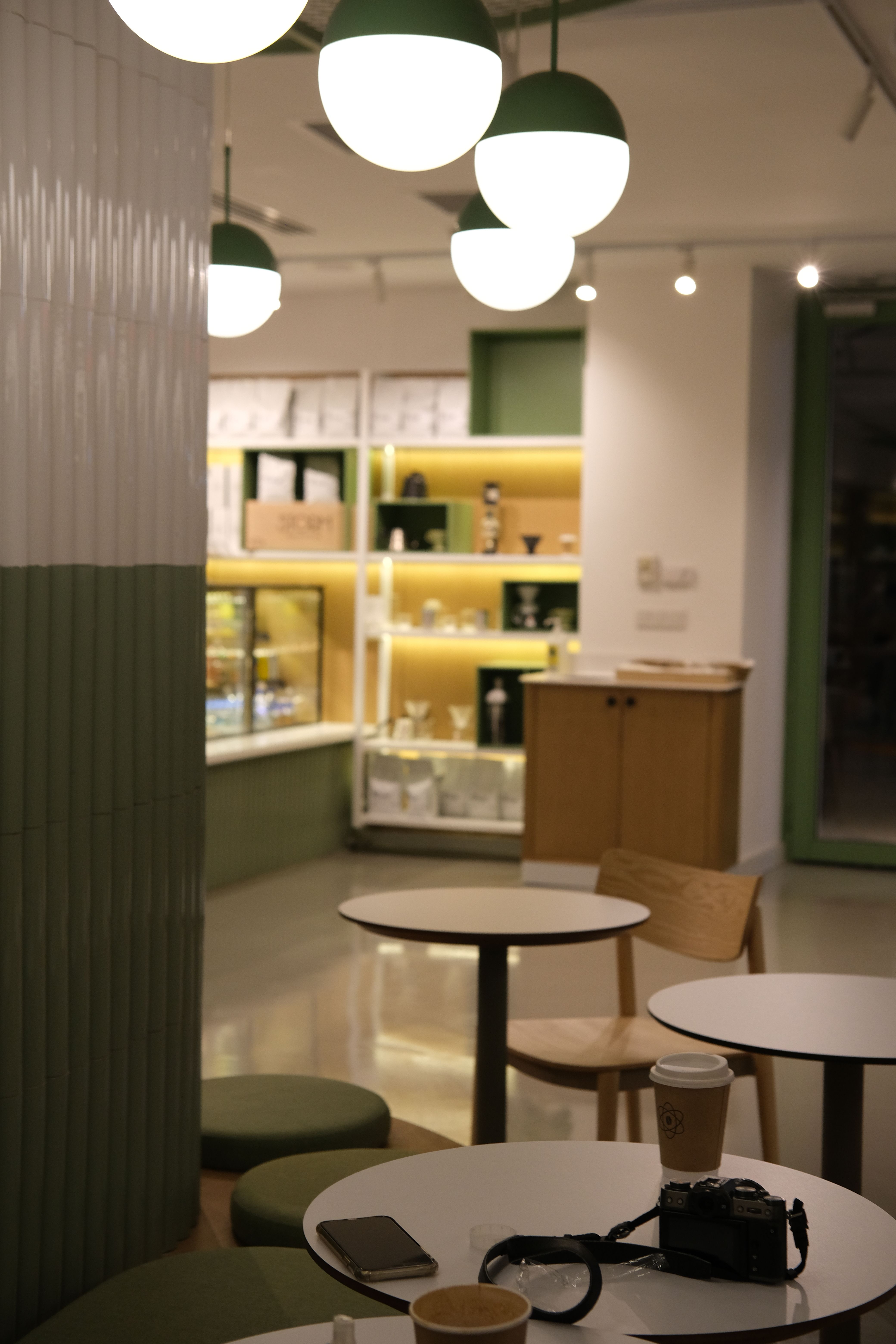 Lamps over Tables in Restaurant · Free Stock Photo