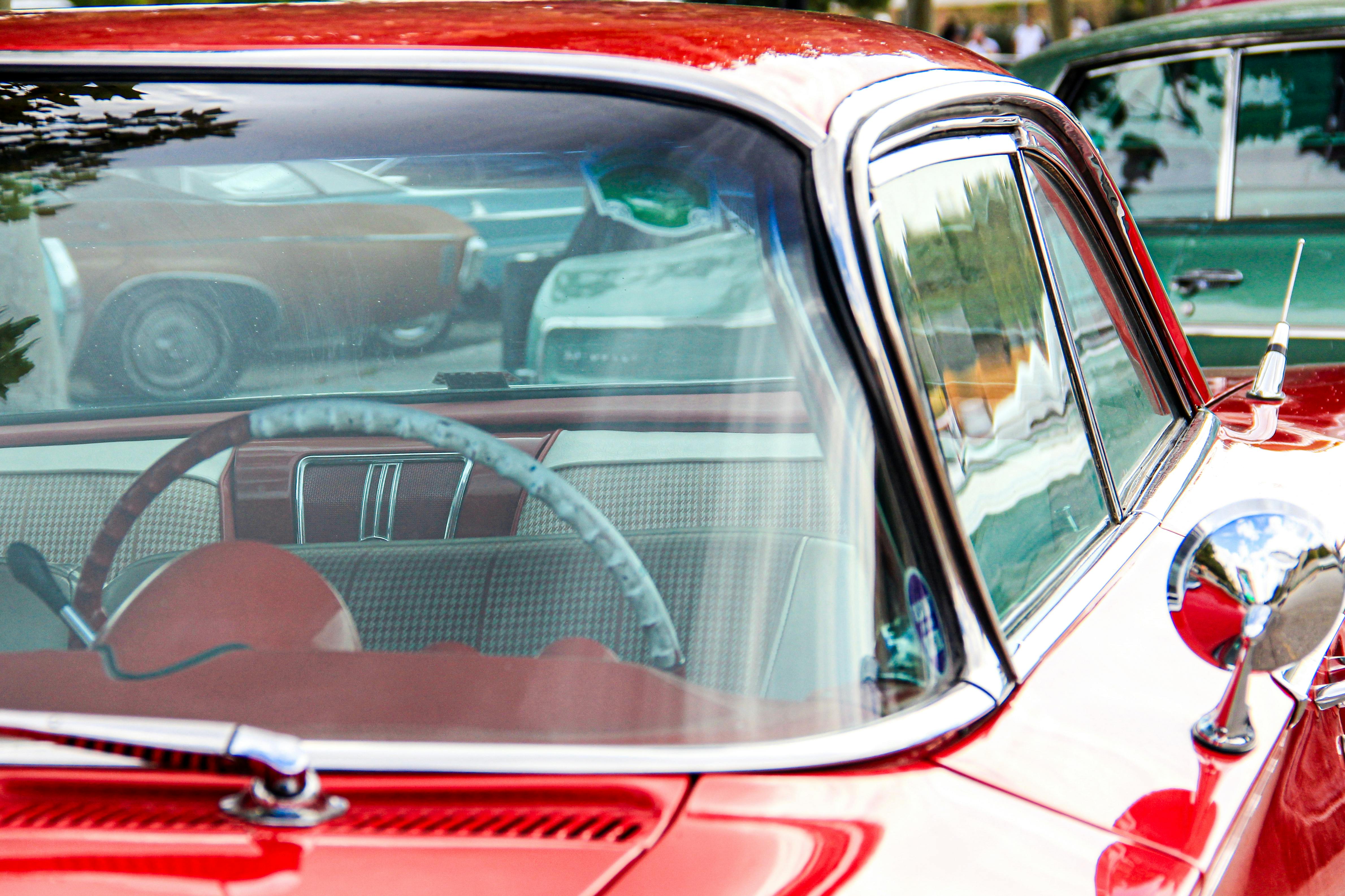 Vintage Red Car · Free Stock Photo