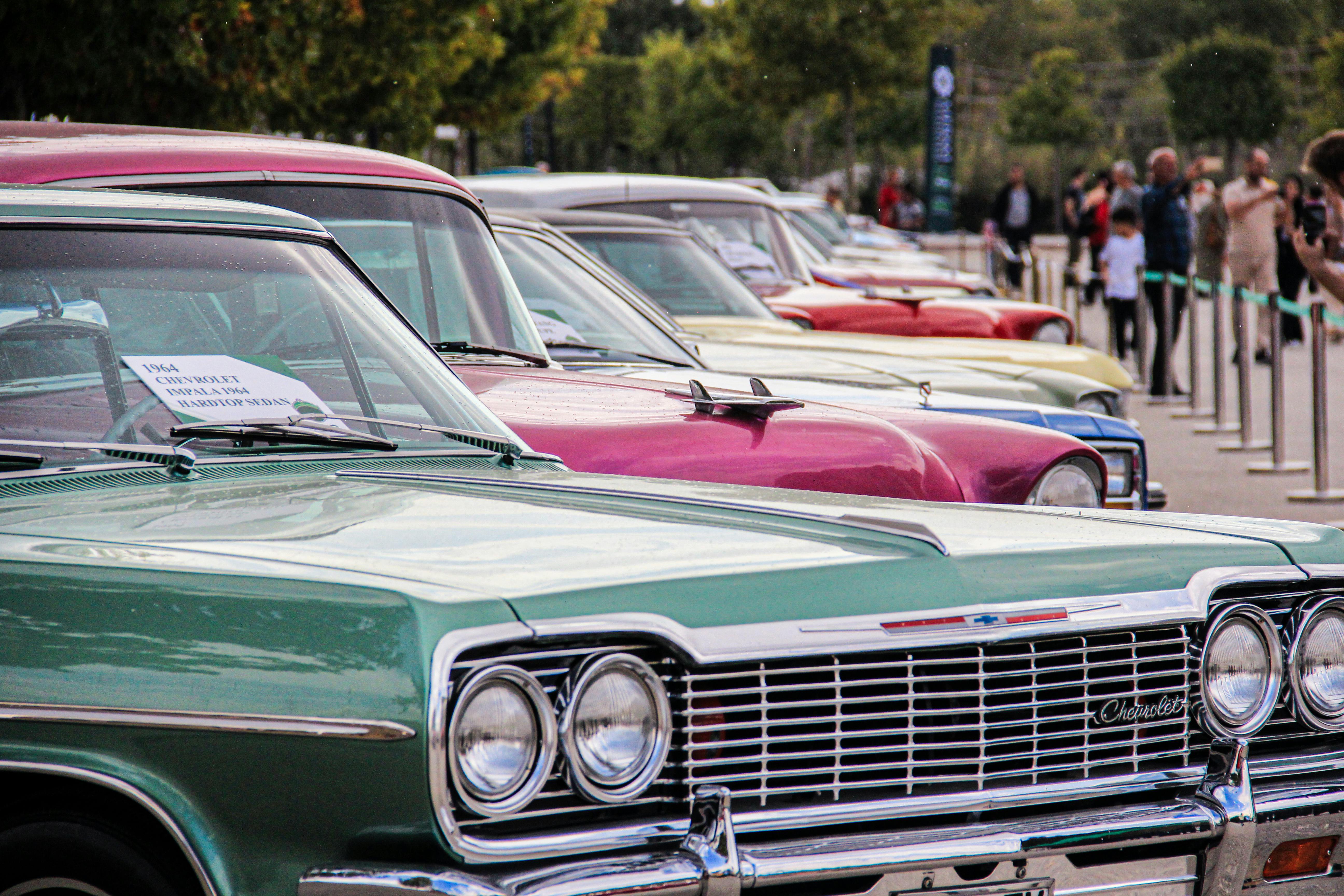 Photo of Five Cars Parked · Free Stock Photo