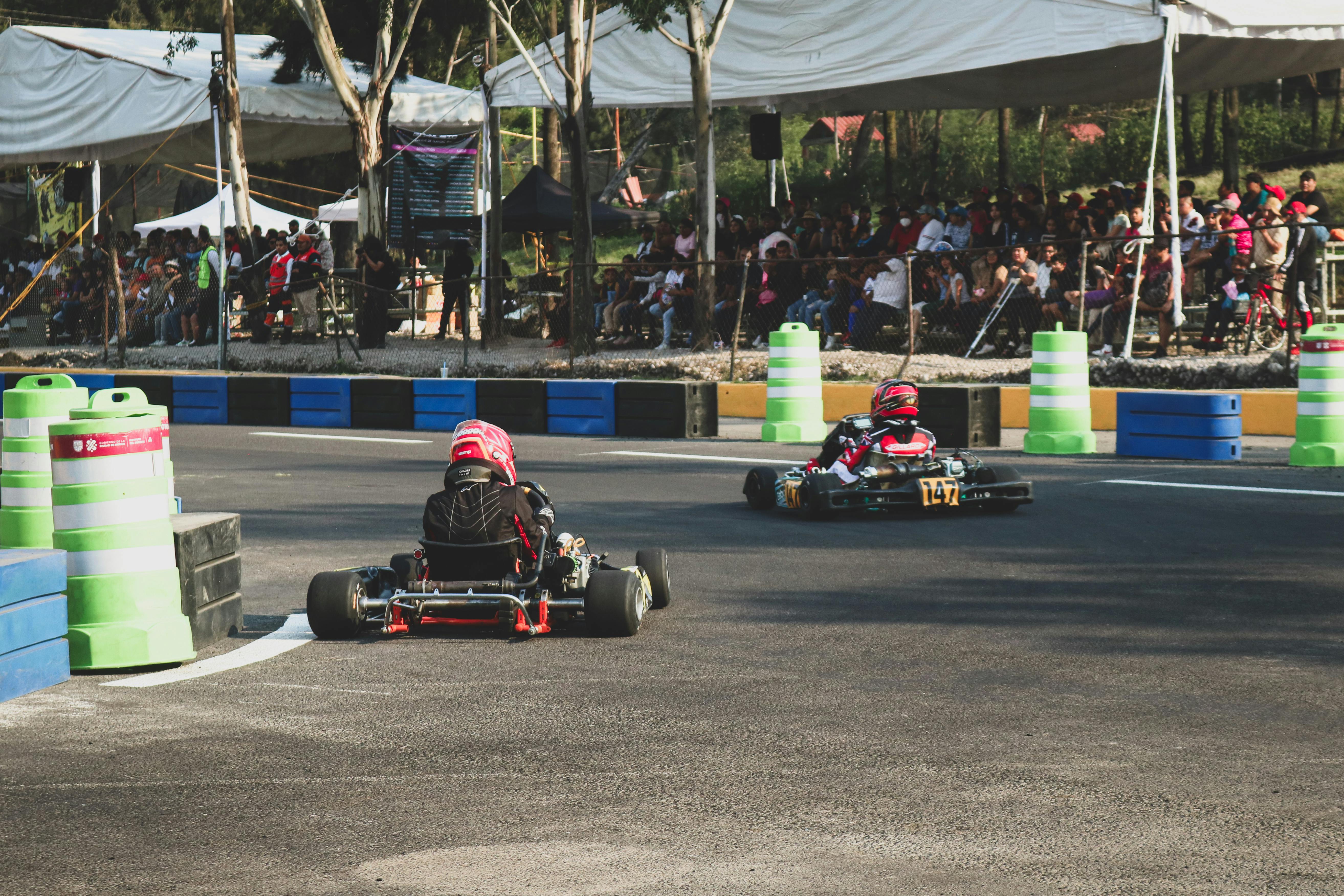 Gokarts Race on Circuit · Free Stock Photo