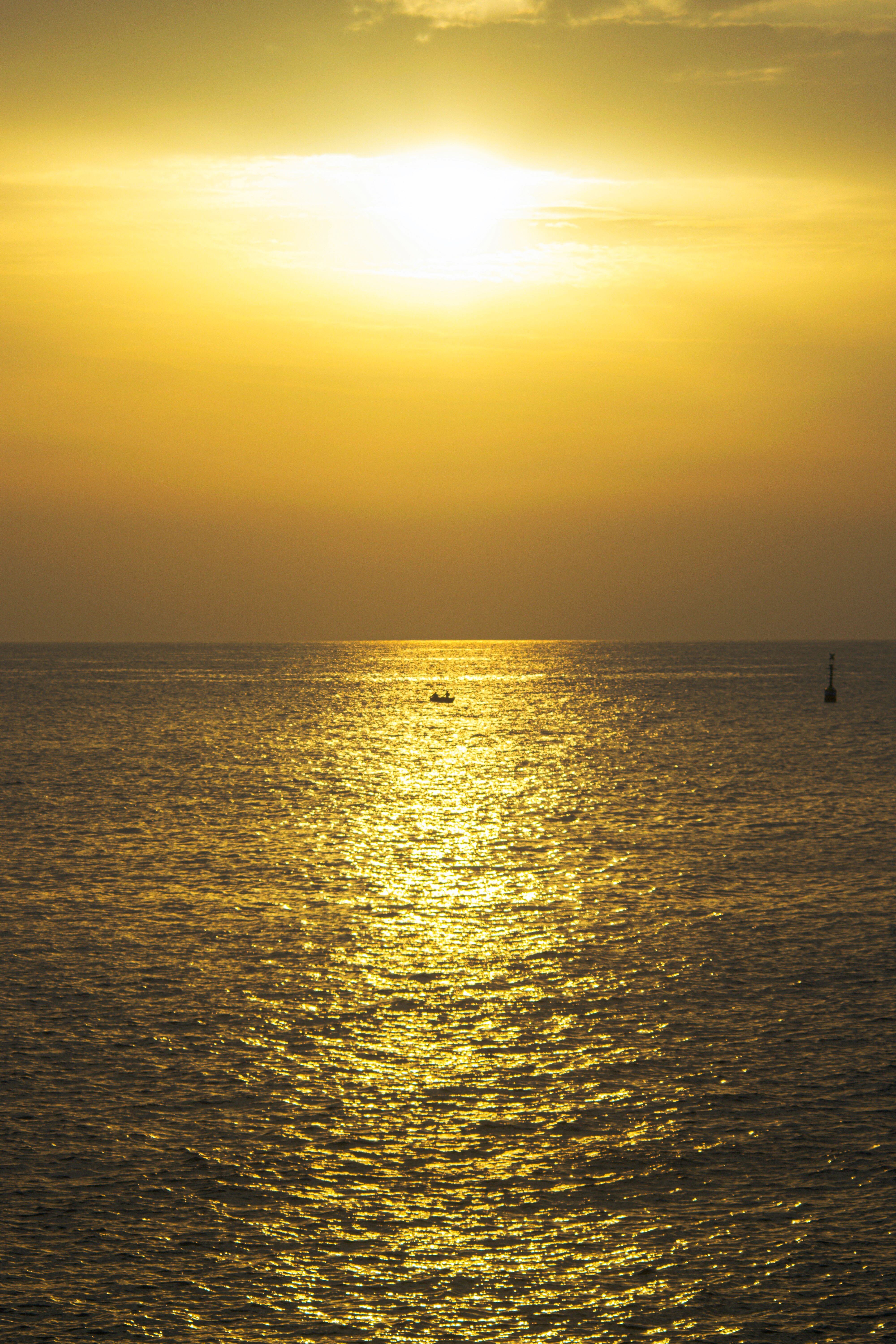 Sunset Sunlight over Sea · Free Stock Photo