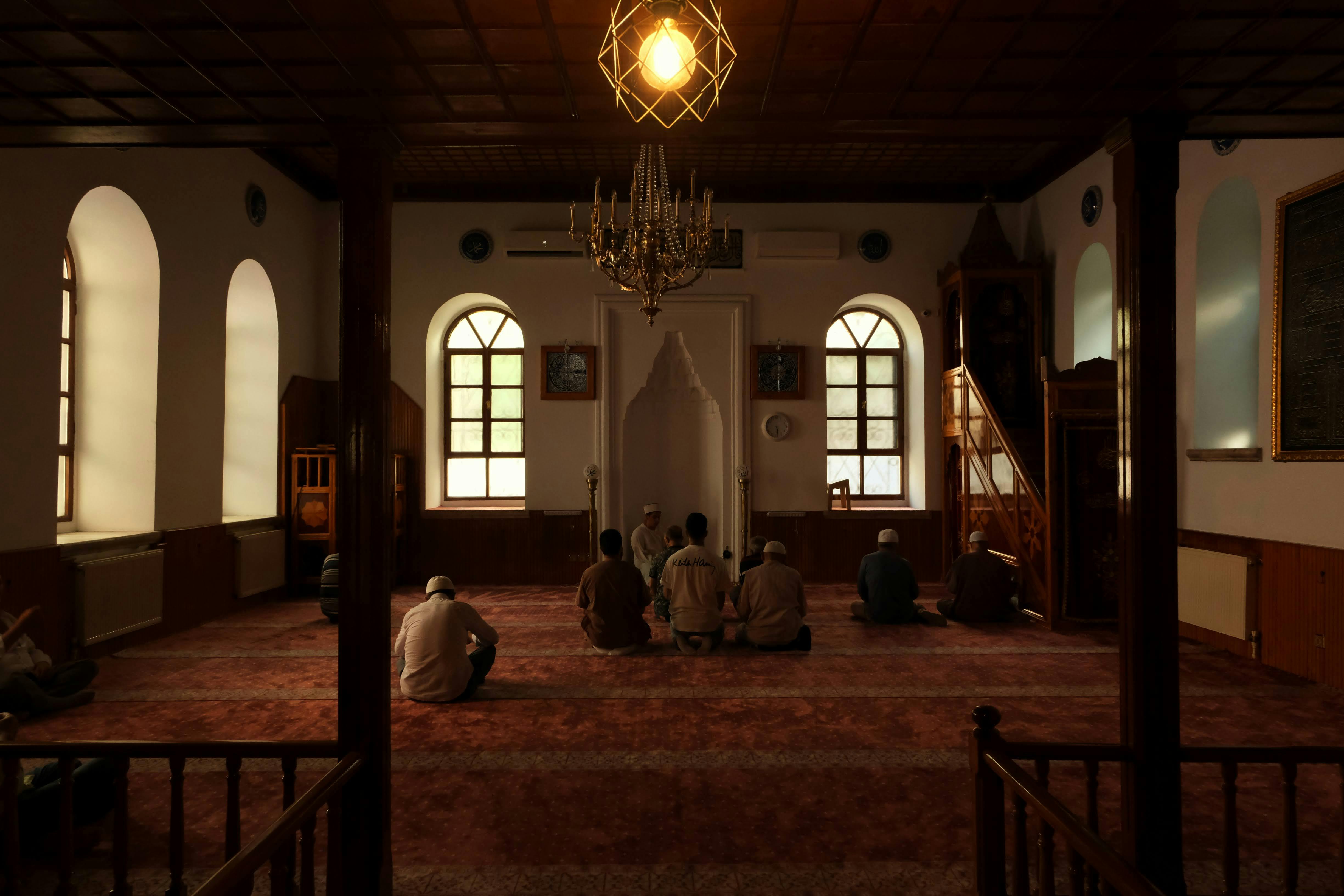 Men Praying at Mosque · Free Stock Photo
