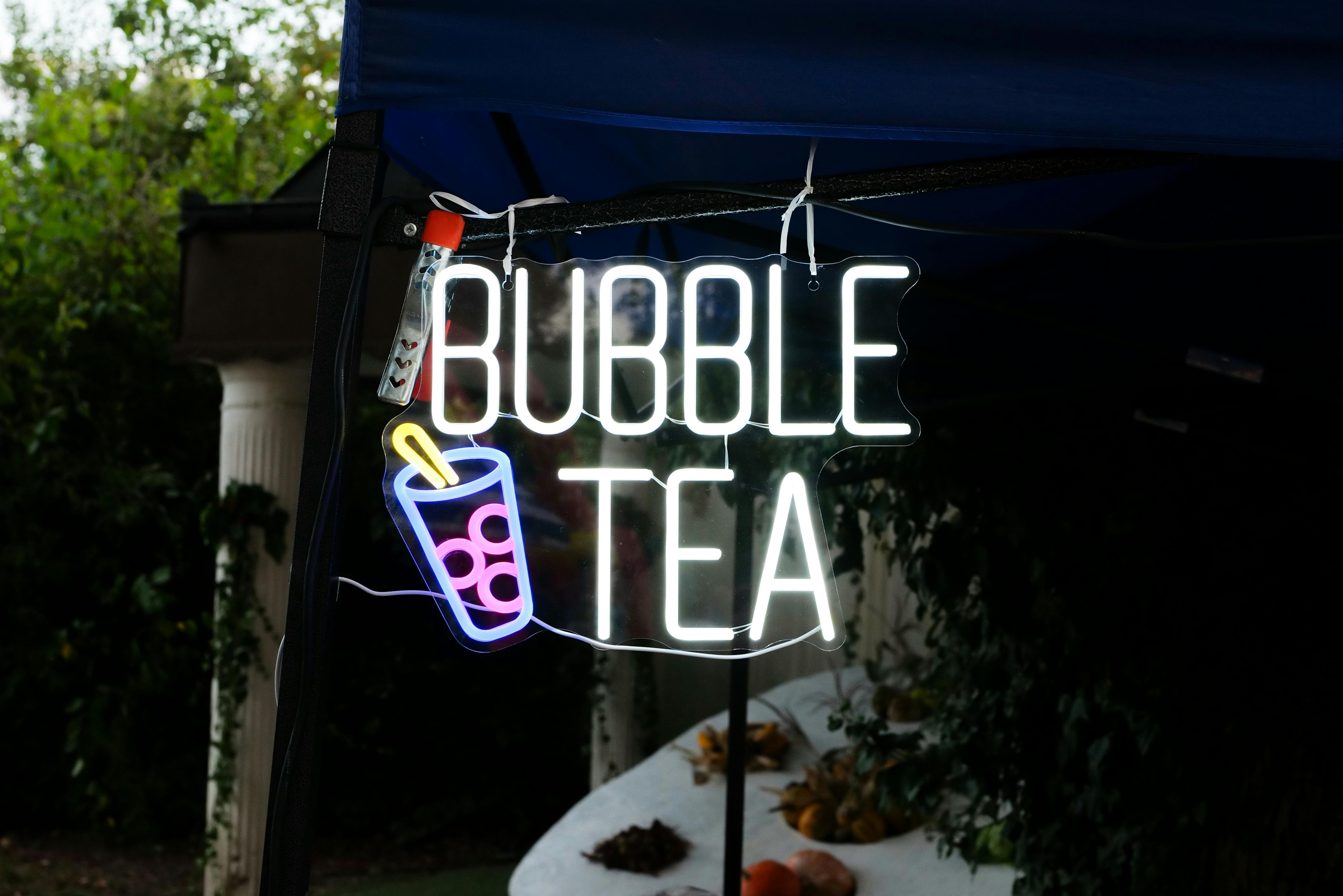 Bubble Tea Neon · Free Stock Photo