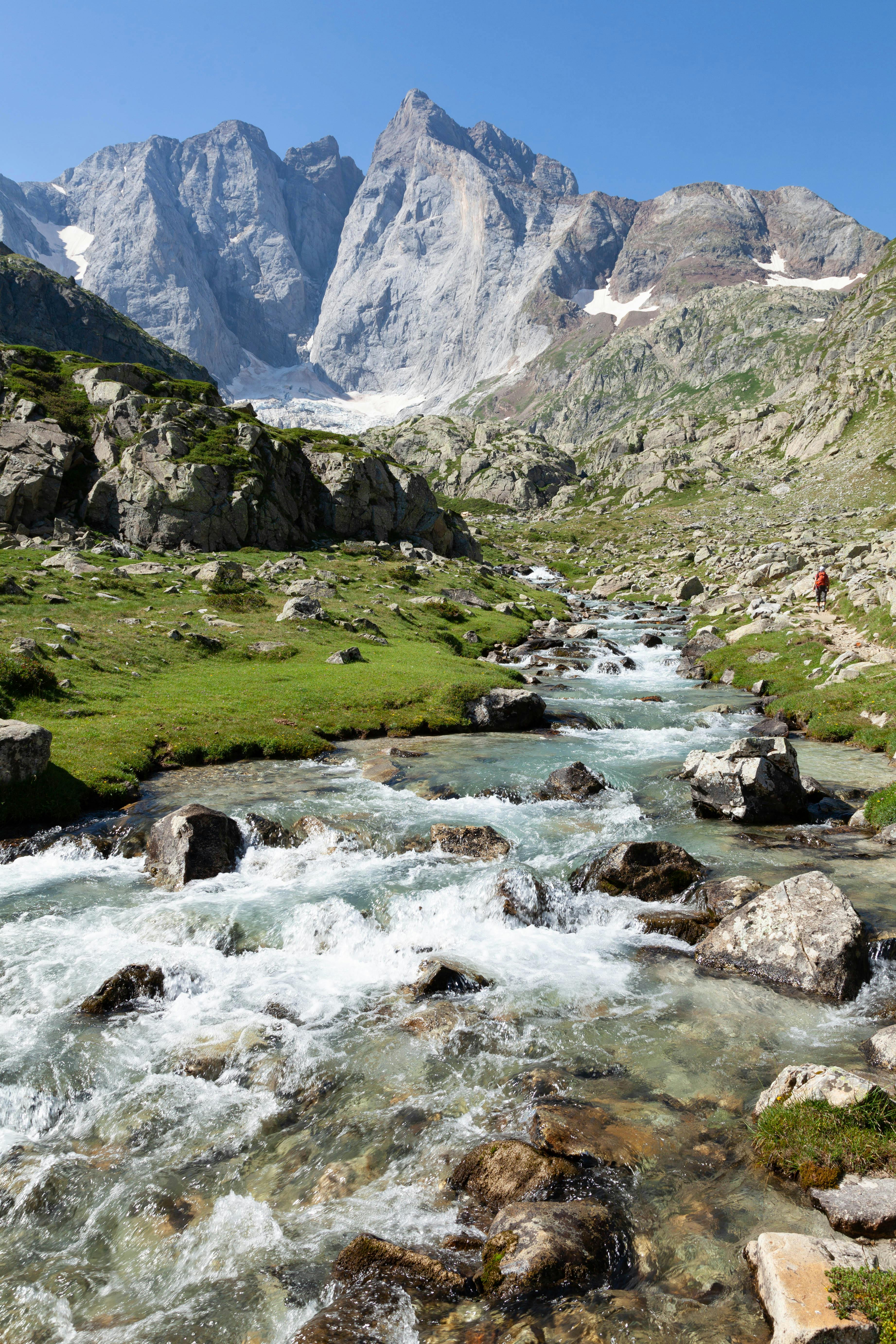 Flowing Water of Stream in Mountains · Free Stock Photo