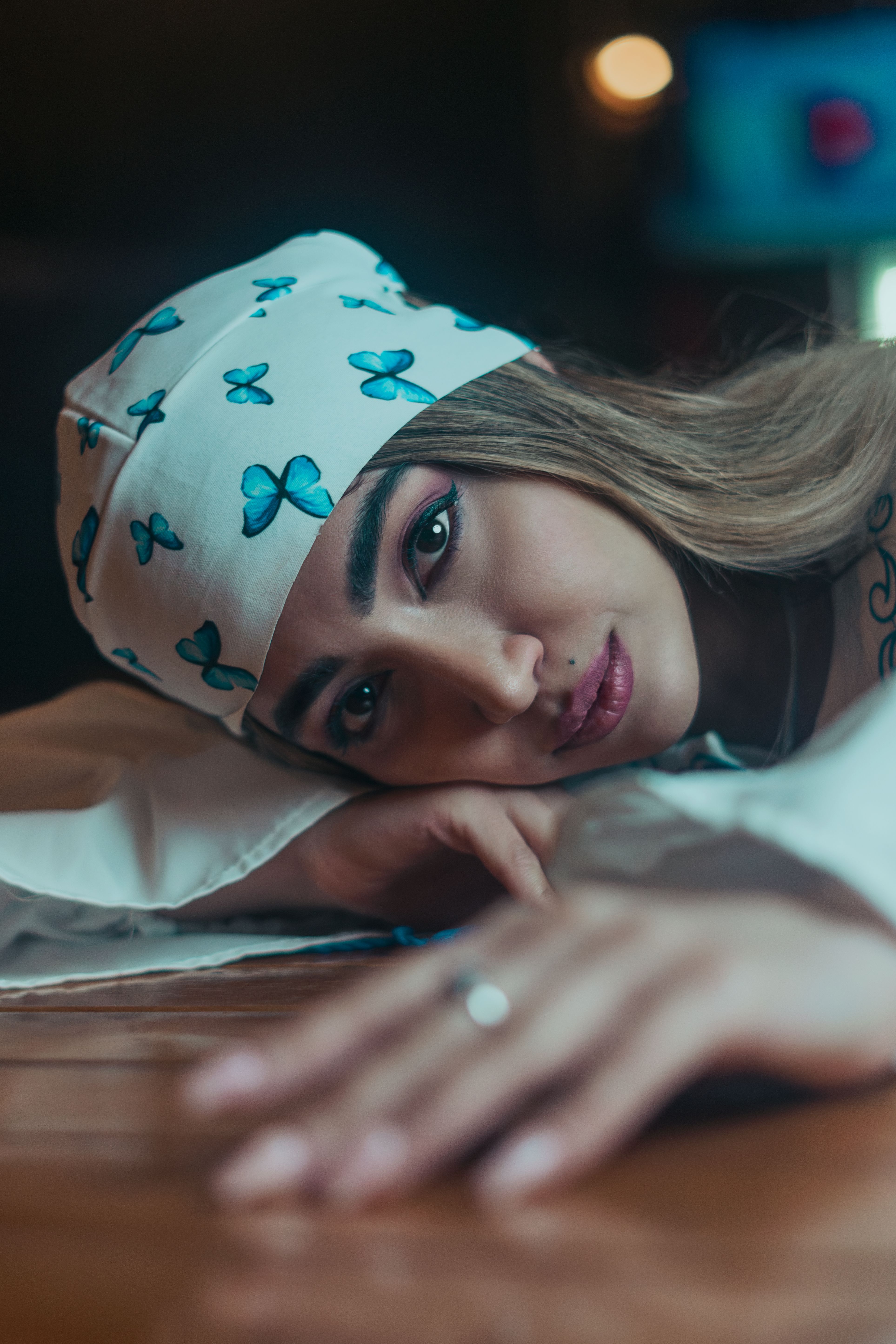 Woman in Buff Lying Down · Free Stock Photo