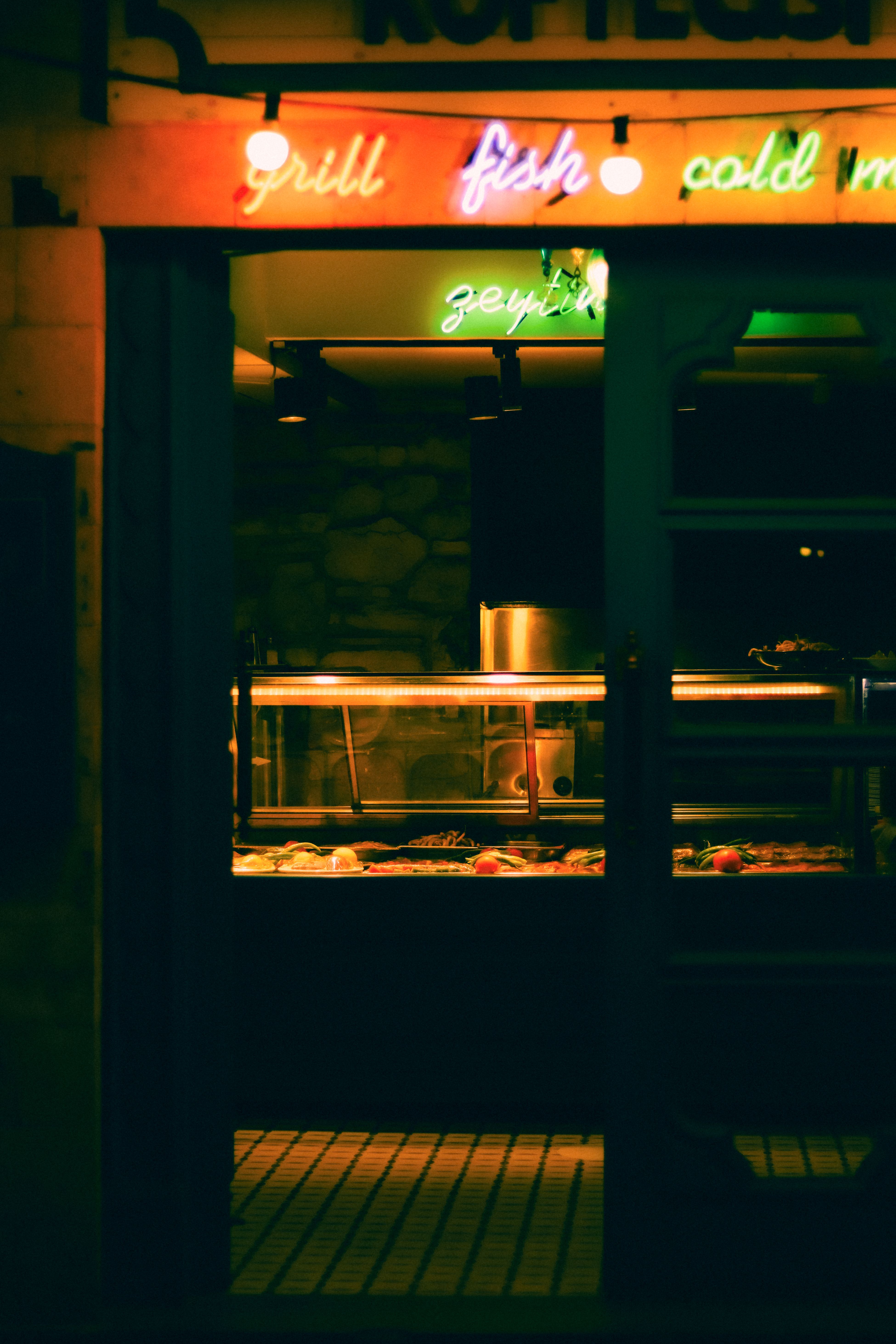 Illuminated Bar at Night · Free Stock Photo