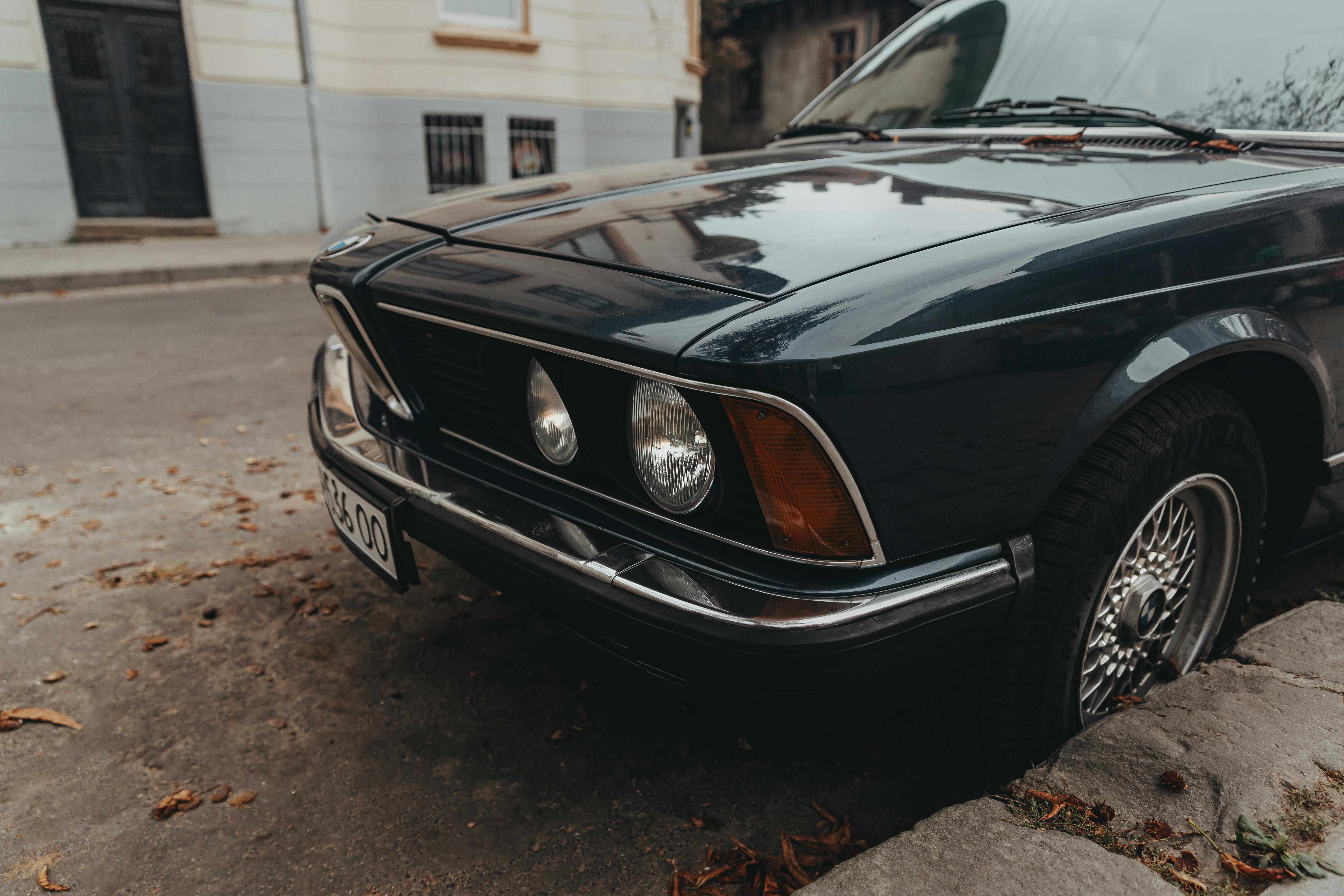 Grayscale Photography of BMW Car · Free Stock Photo