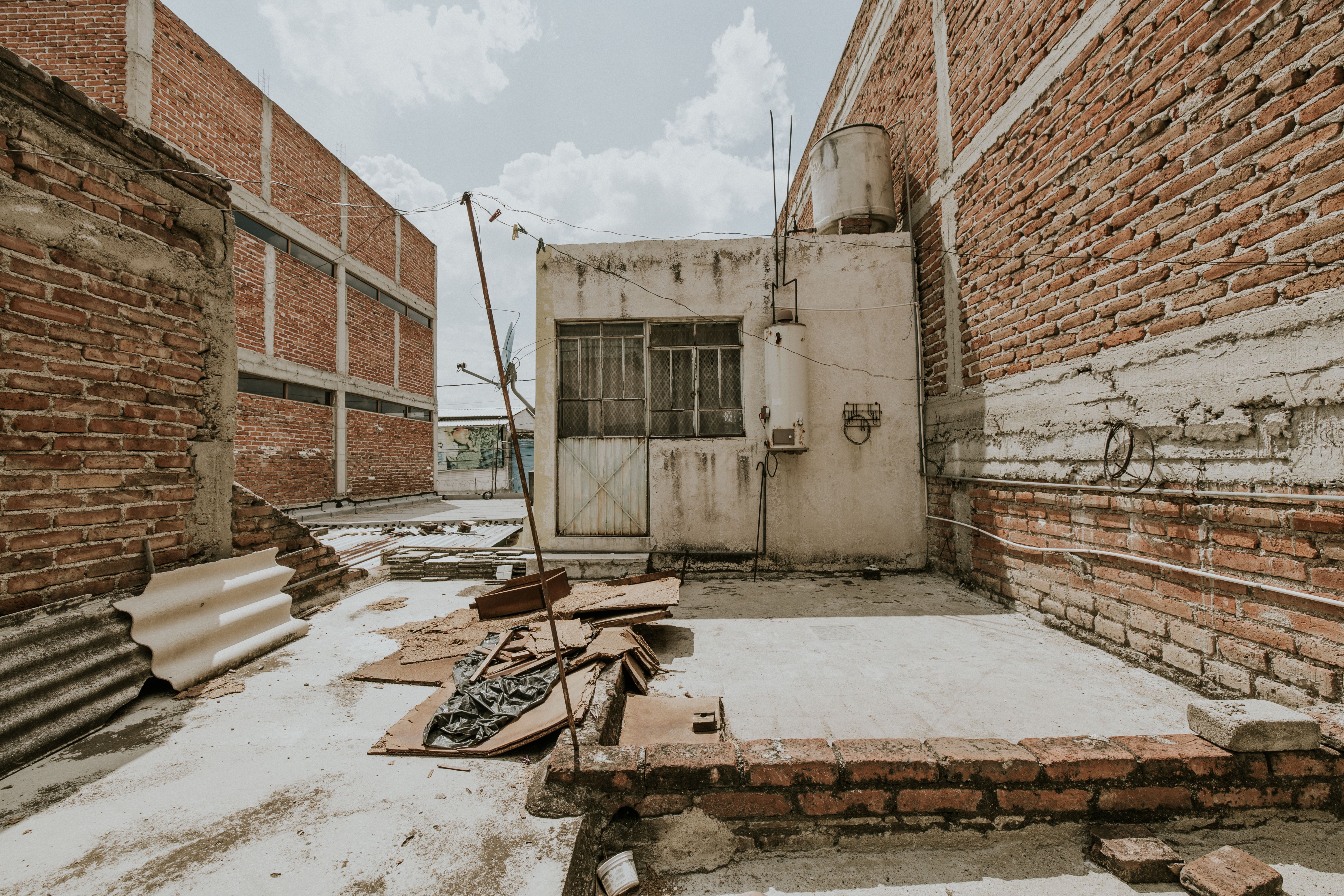 Abandoned Warehouse Walls and Shed · Free Stock Photo