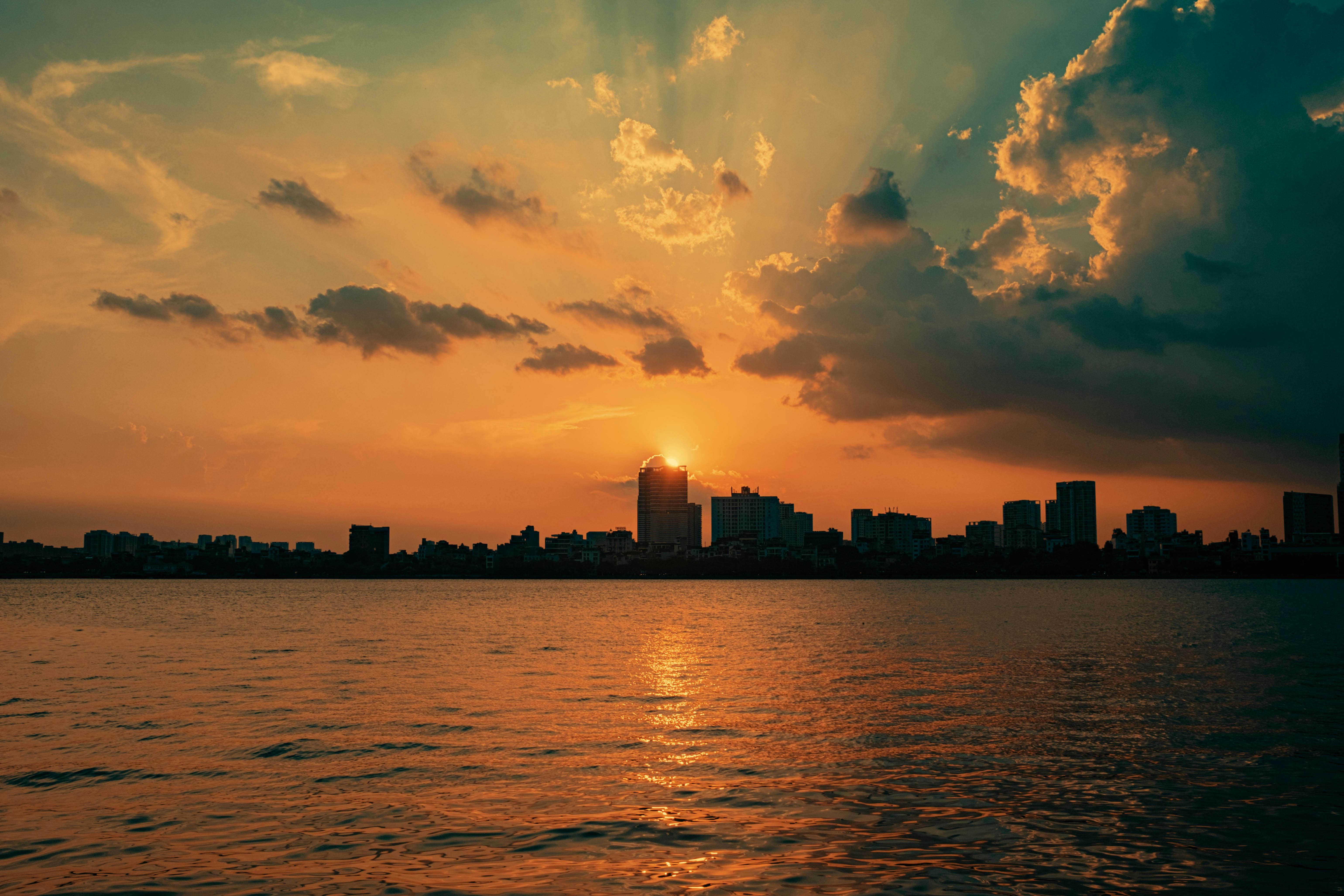 High Rise Buildings during Sunset · Free Stock Photo