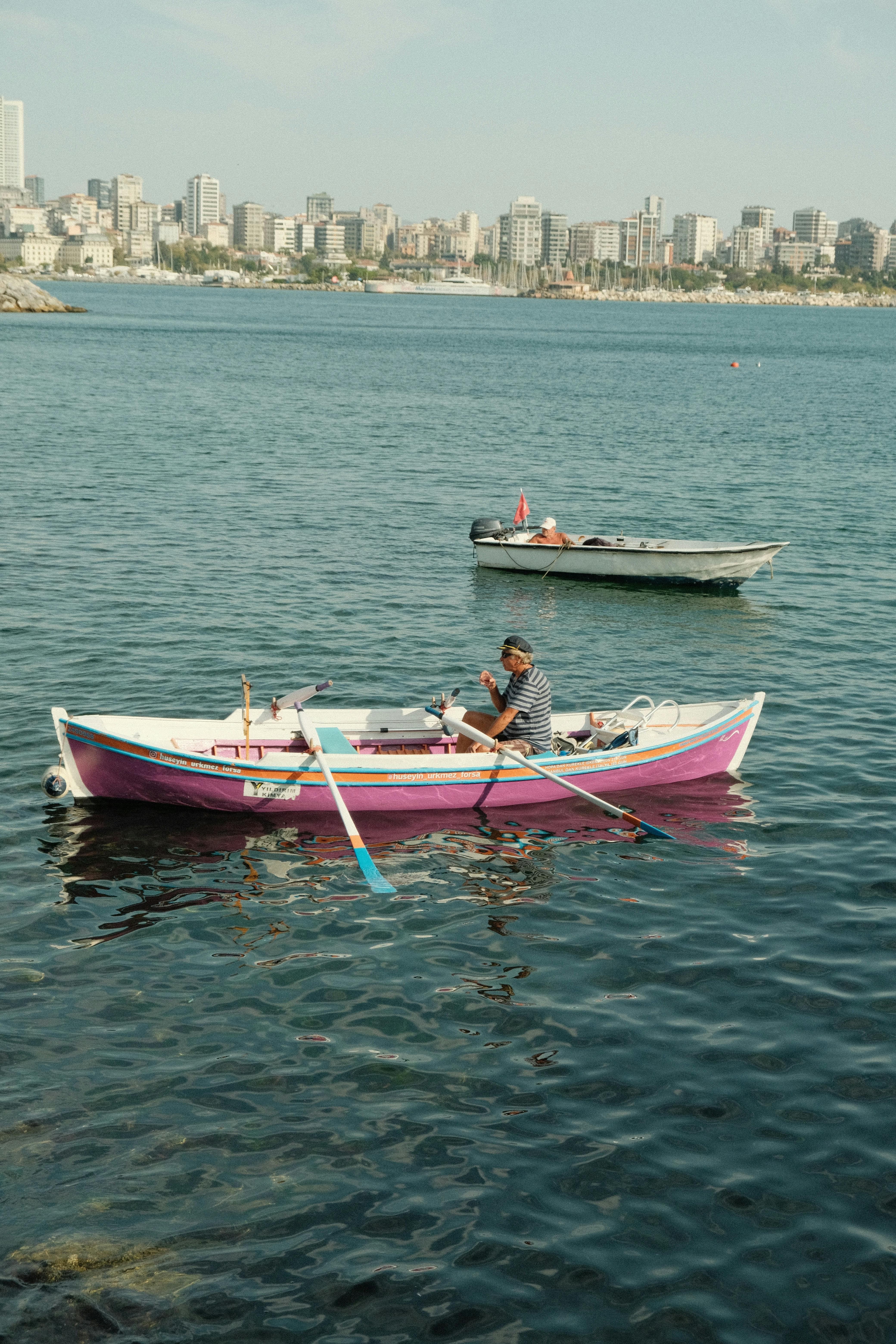 Man Boating on Sea Shore in Istanbul · Free Stock Photo