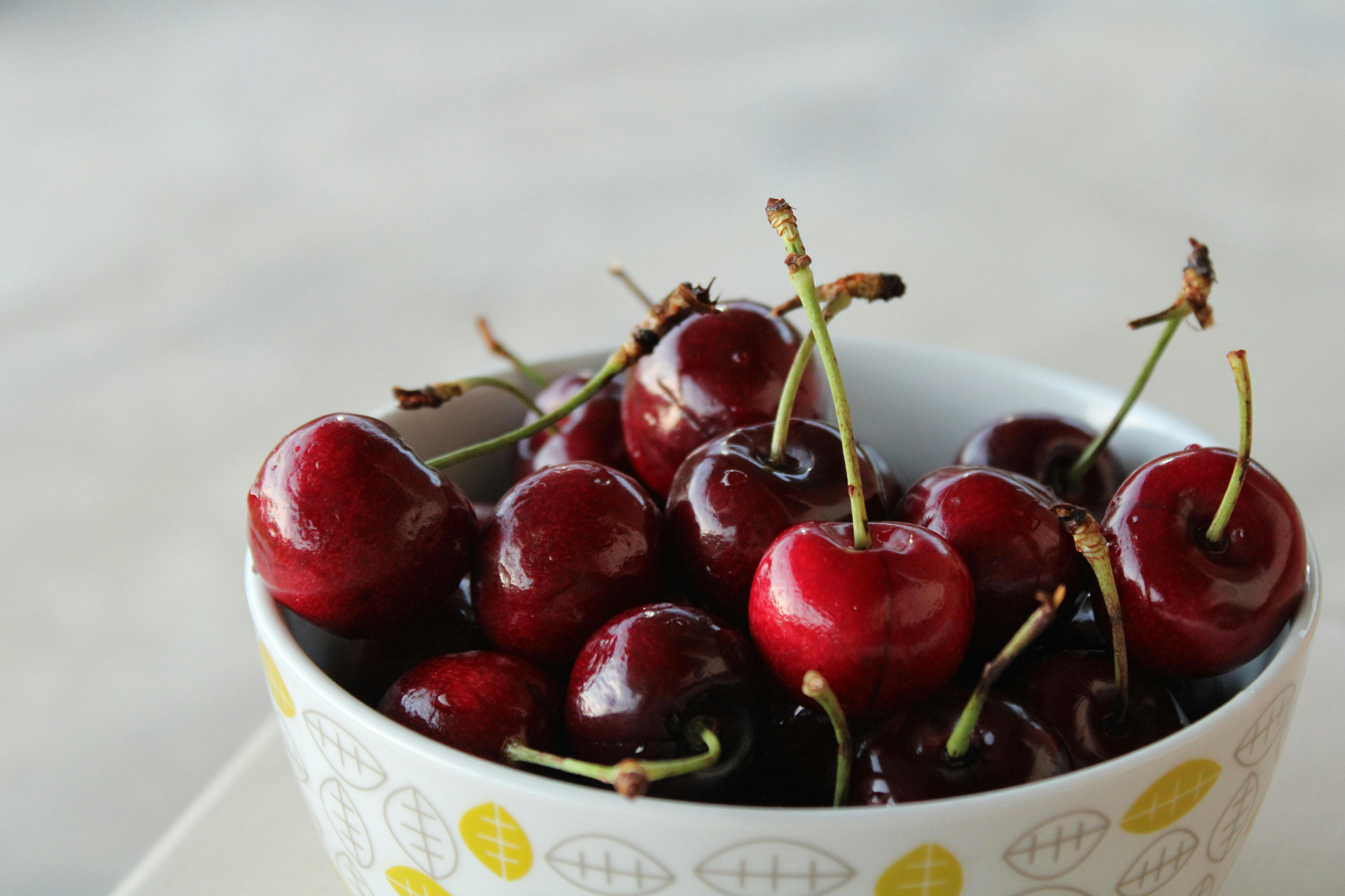 Red Cherry in Clear Glass Bowl · Free Stock Photo
