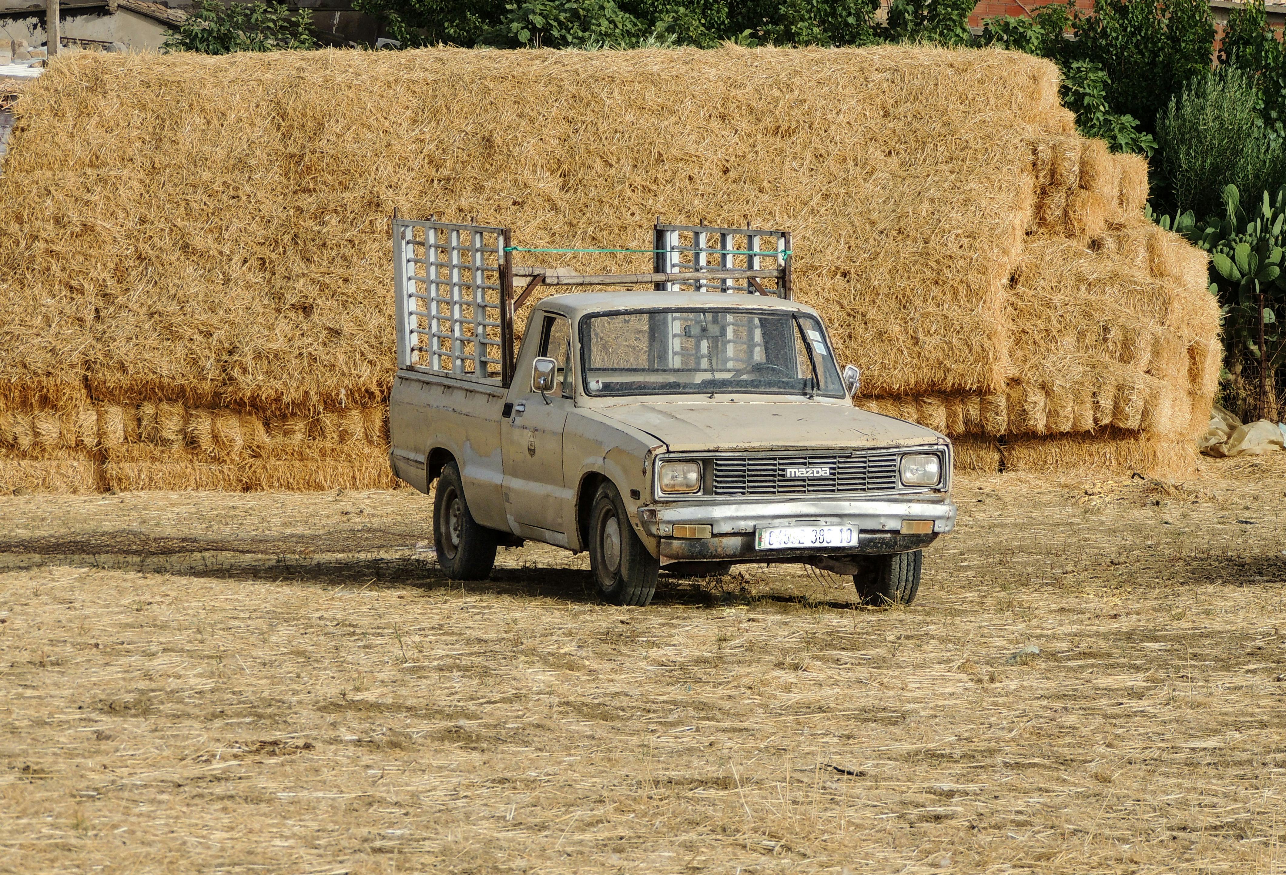 Old Mazda Pickup on Farm · Free Stock Photo