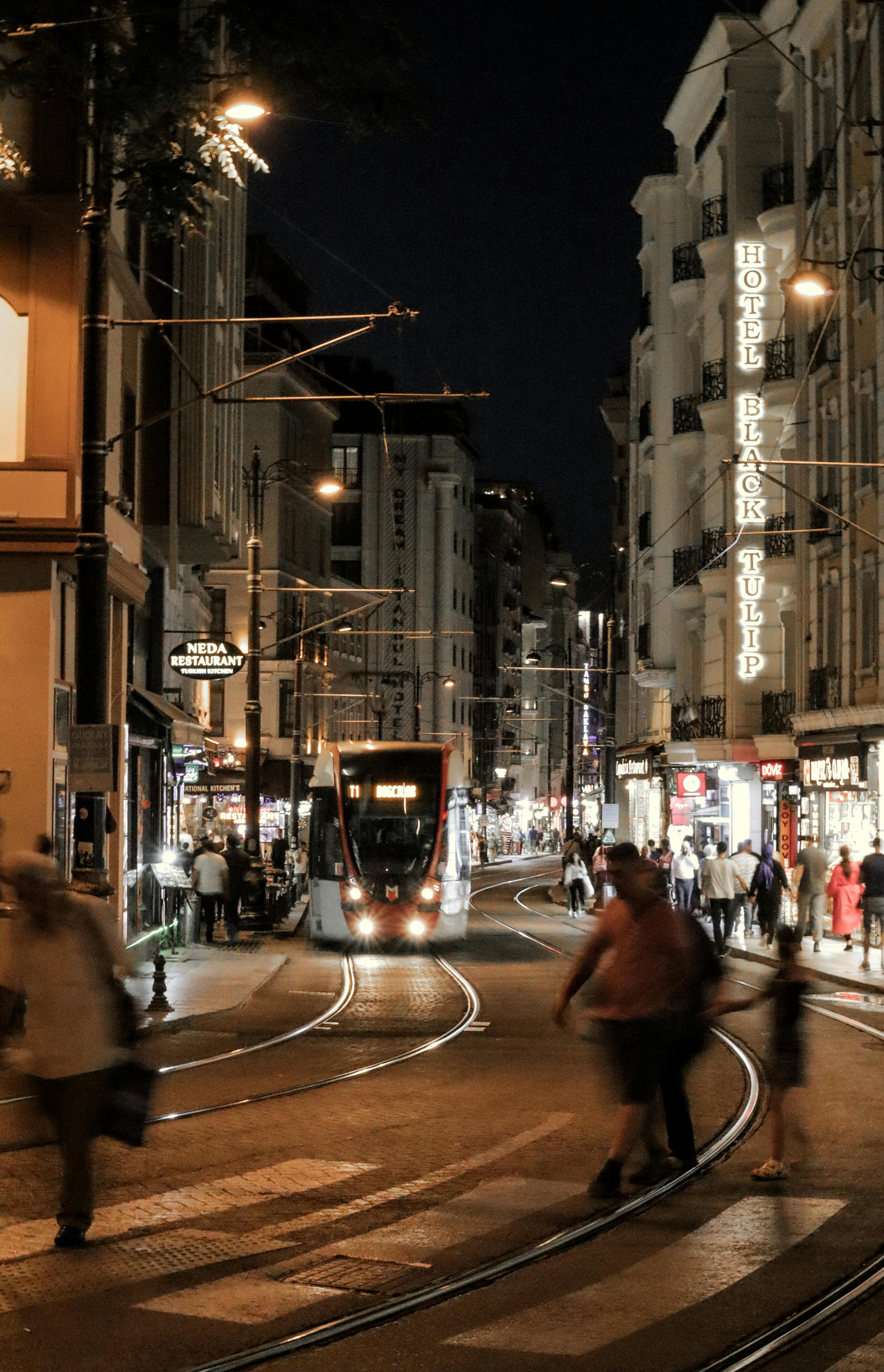 Tram in Istanbul at Night · Free Stock Photo