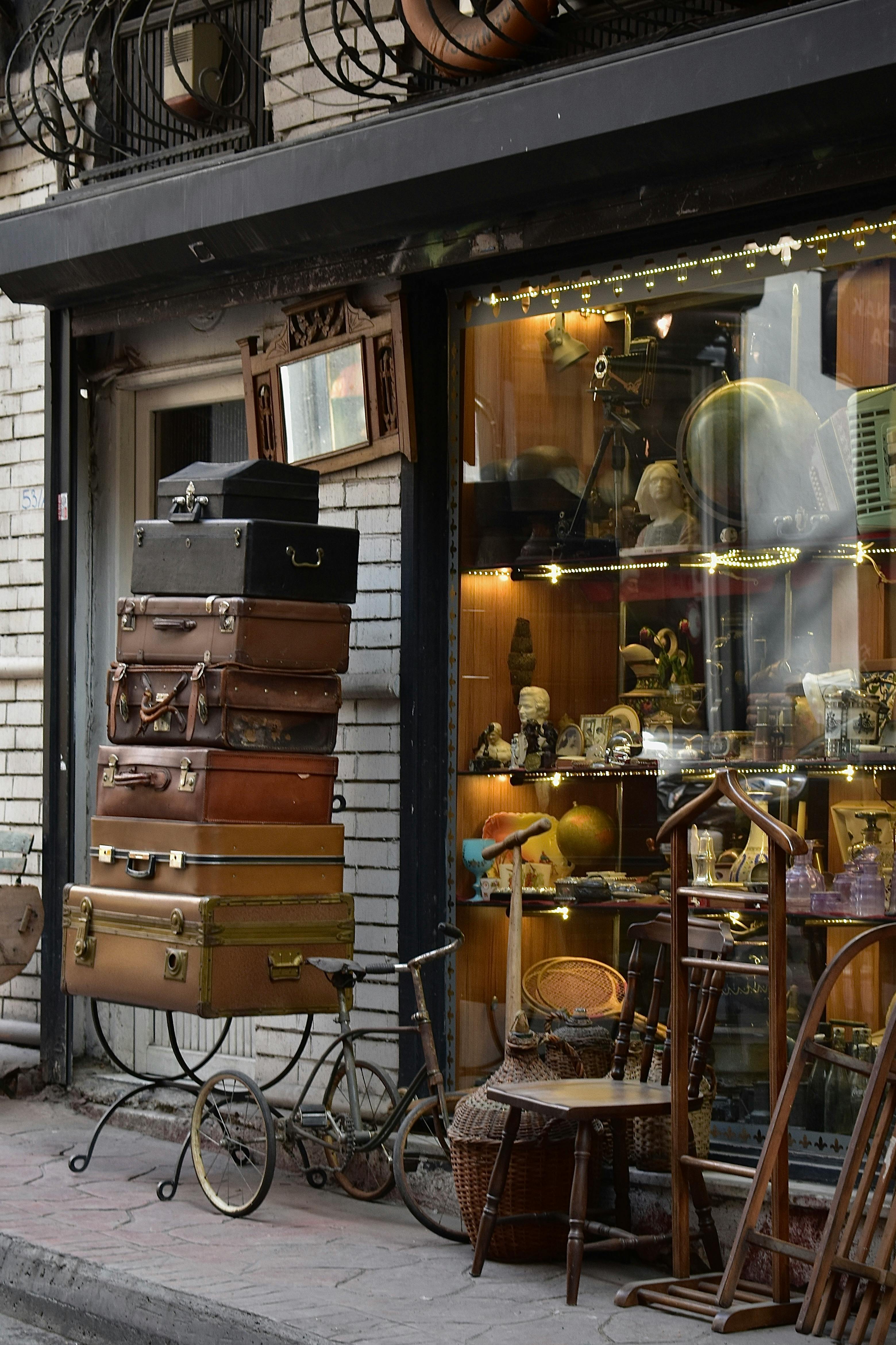 Exterior of an Antique Store · Free Stock Photo
