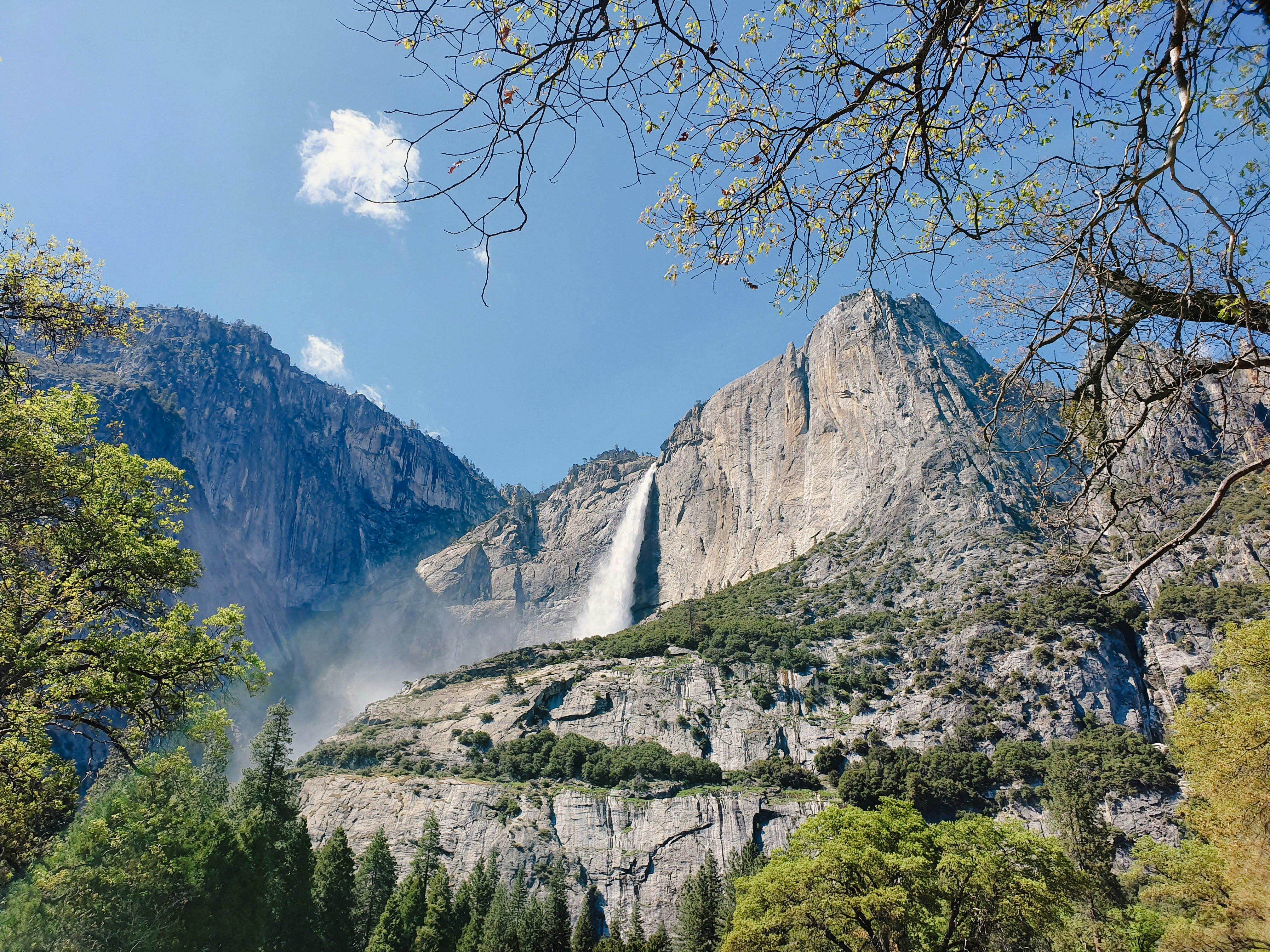 Scenic Mountain Landscape with Waterfall · Free Stock Photo