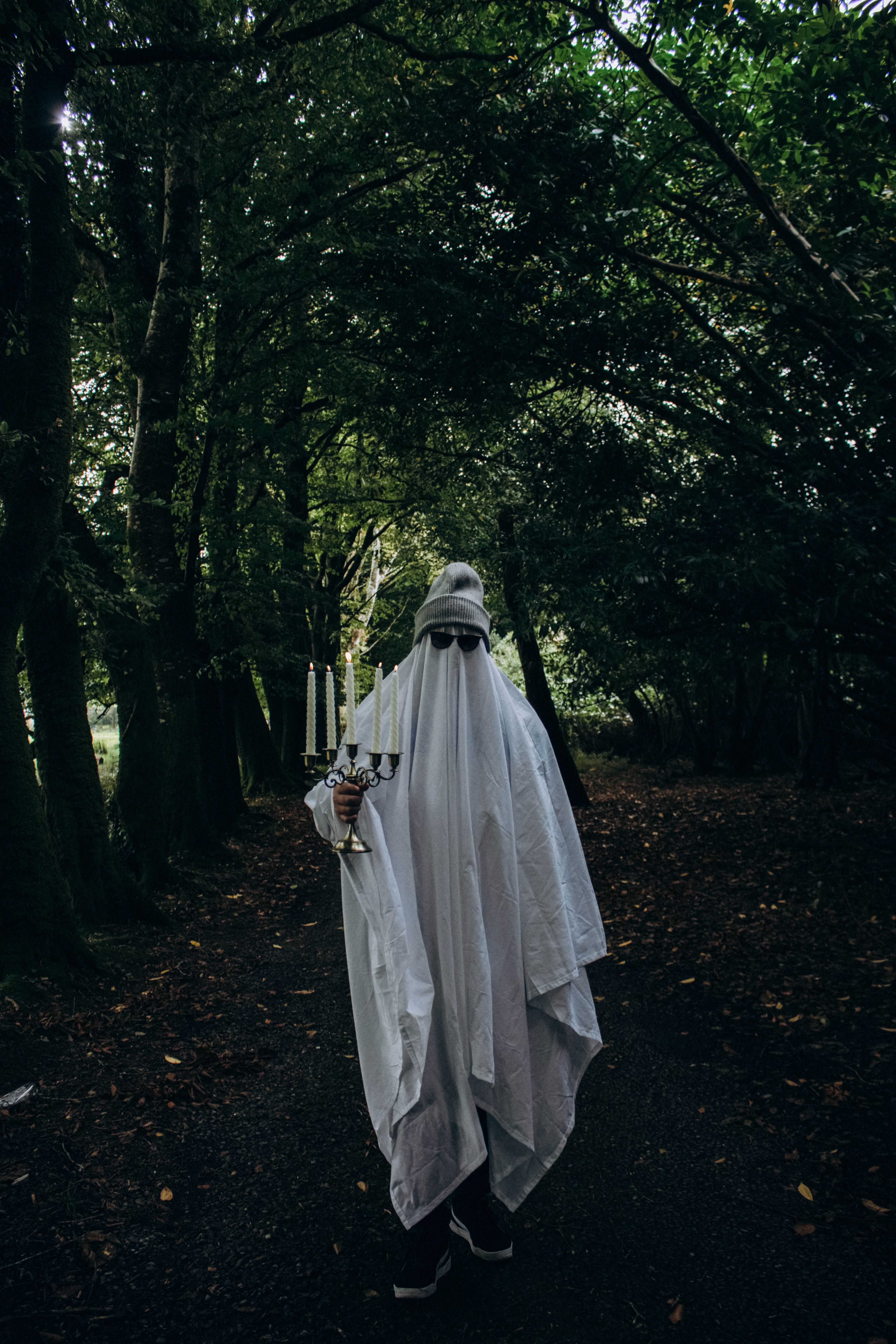 Person in Ghost Costume for Halloween · Free Stock Photo