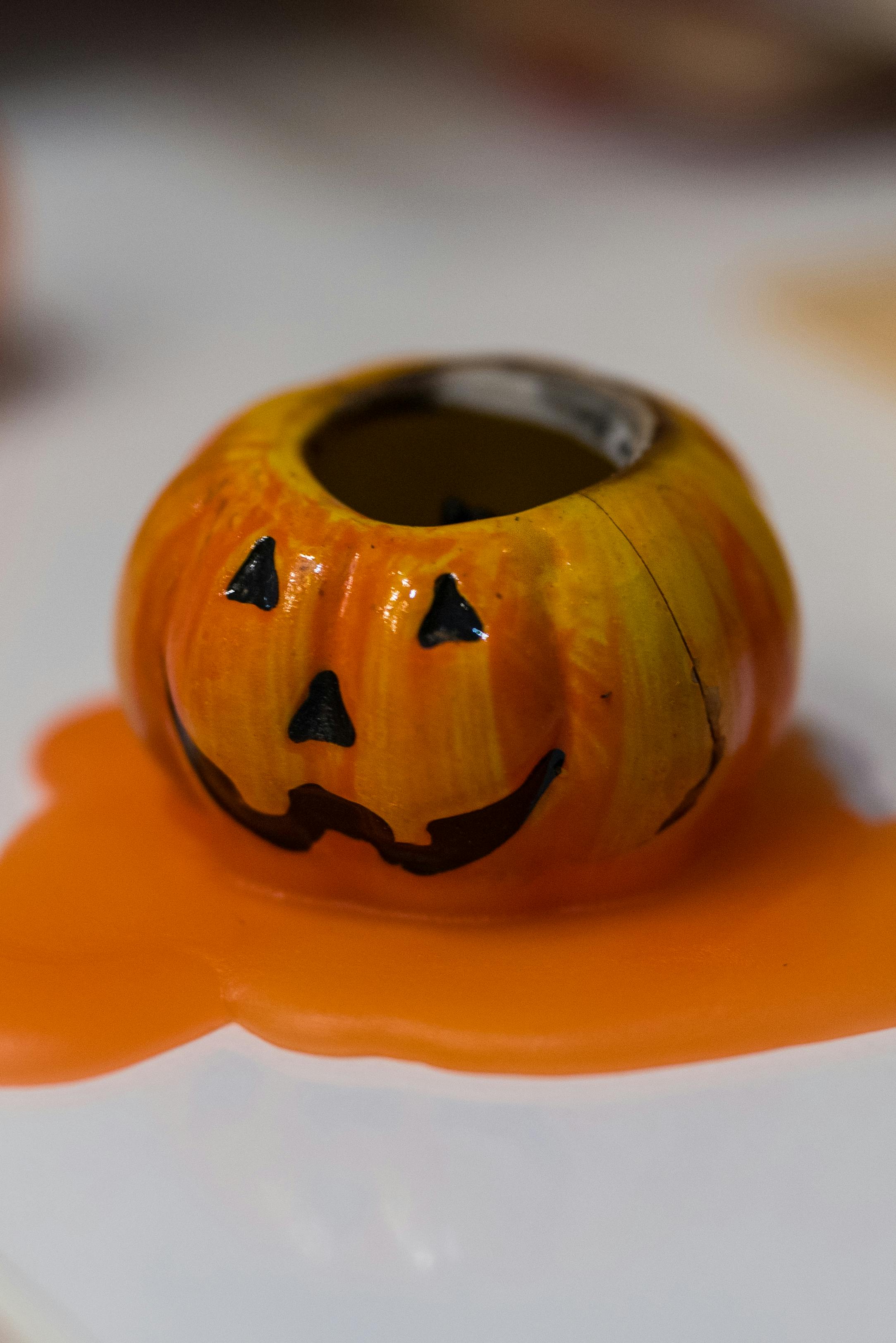 Close-Up View of Kid Hands on Pumpkin · Free Stock Photo