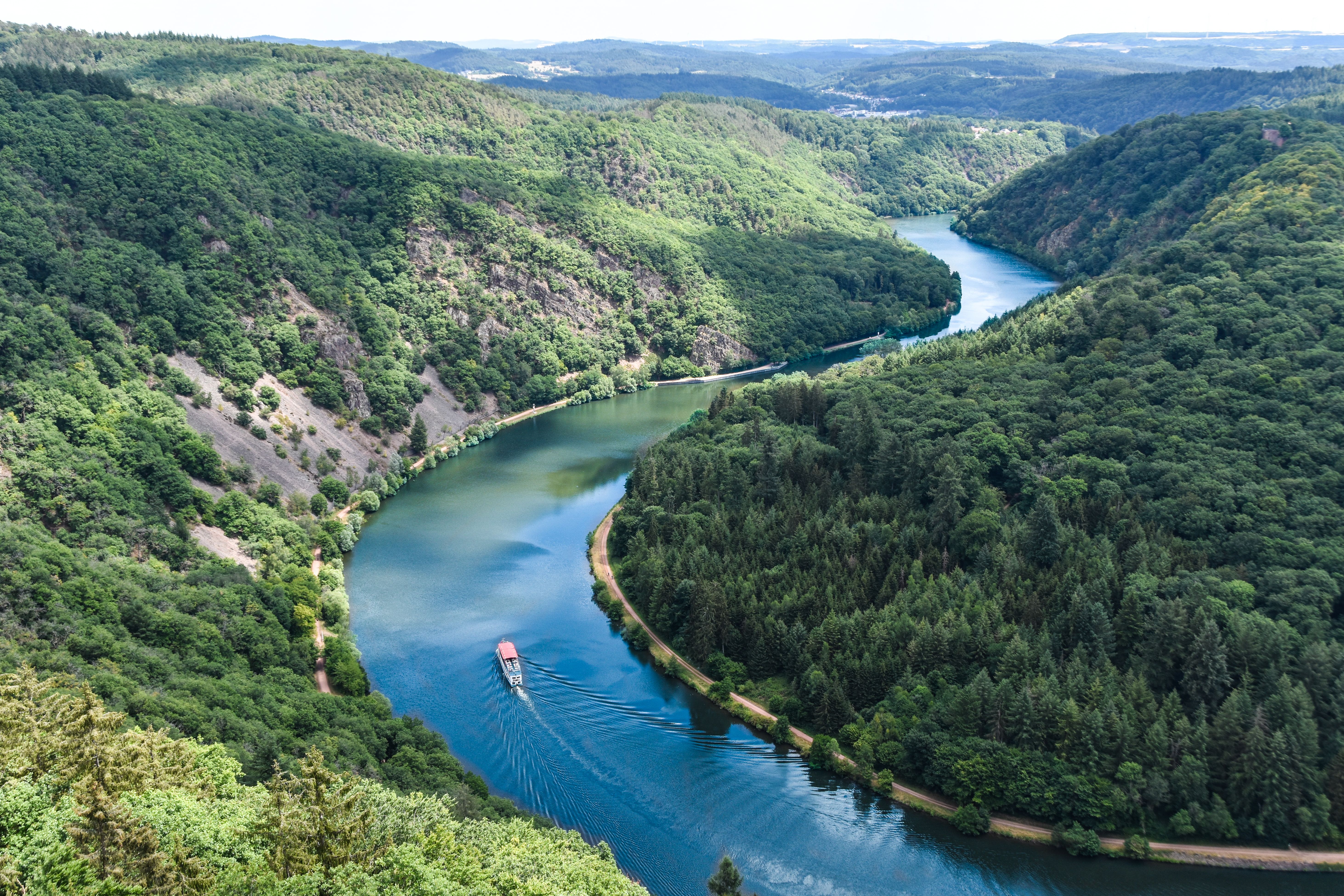 River Meandering in Mountain Landscape · Free Stock Photo