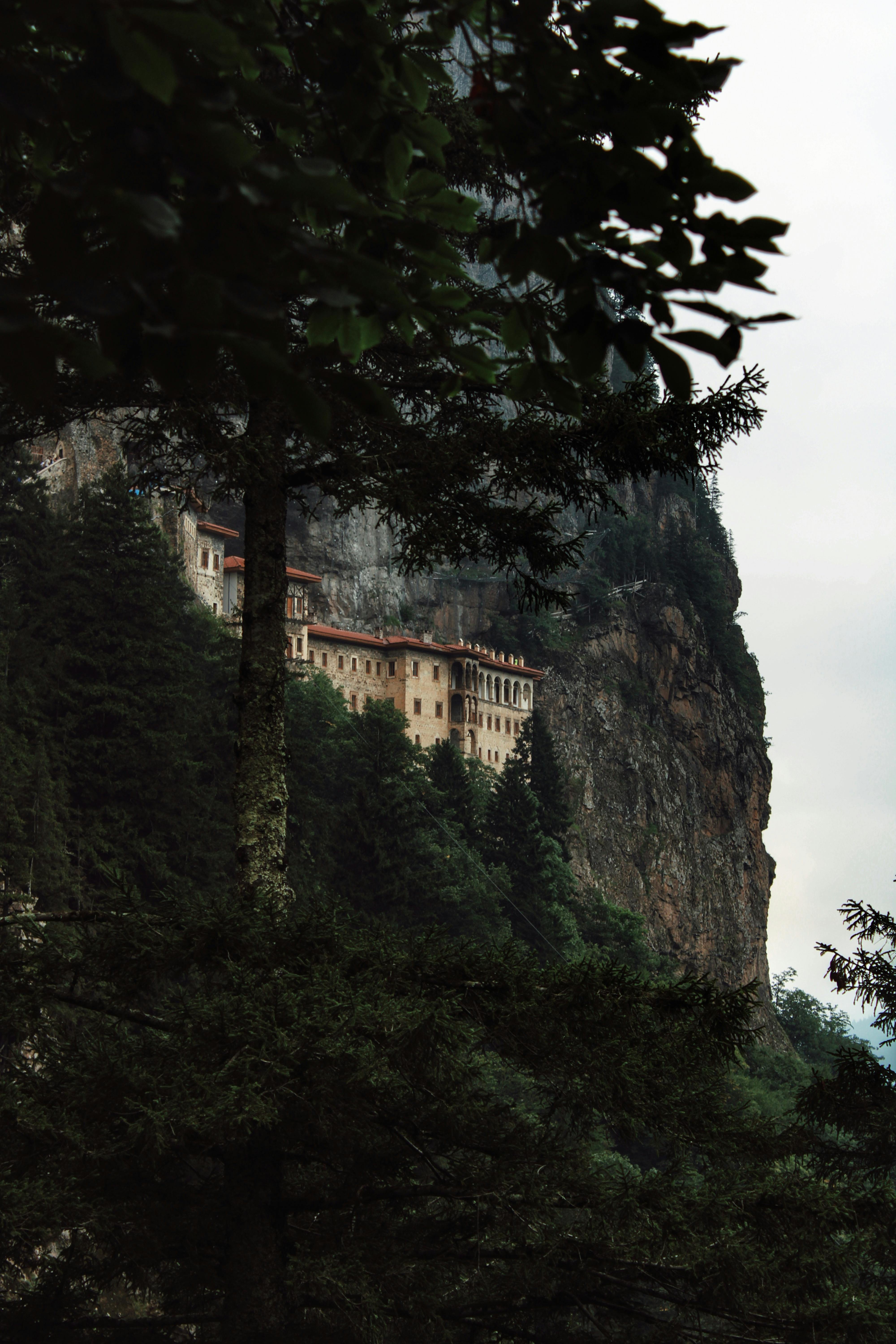 Sümela Monastery in Turkey Seen From a Distance · Free Stock Photo