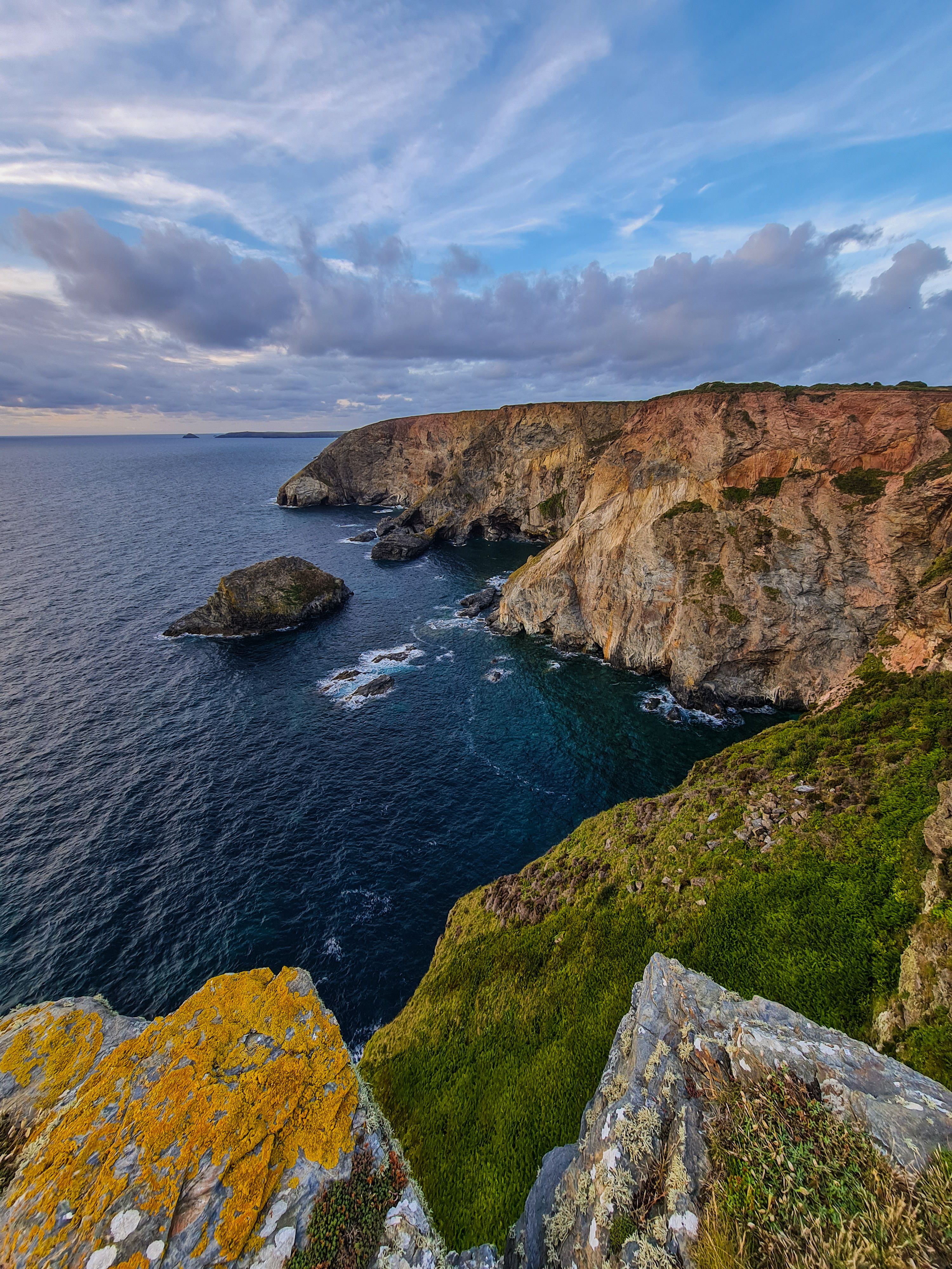 Stunning Sunset Over Bretagne Cliffs · Free Stock Photo