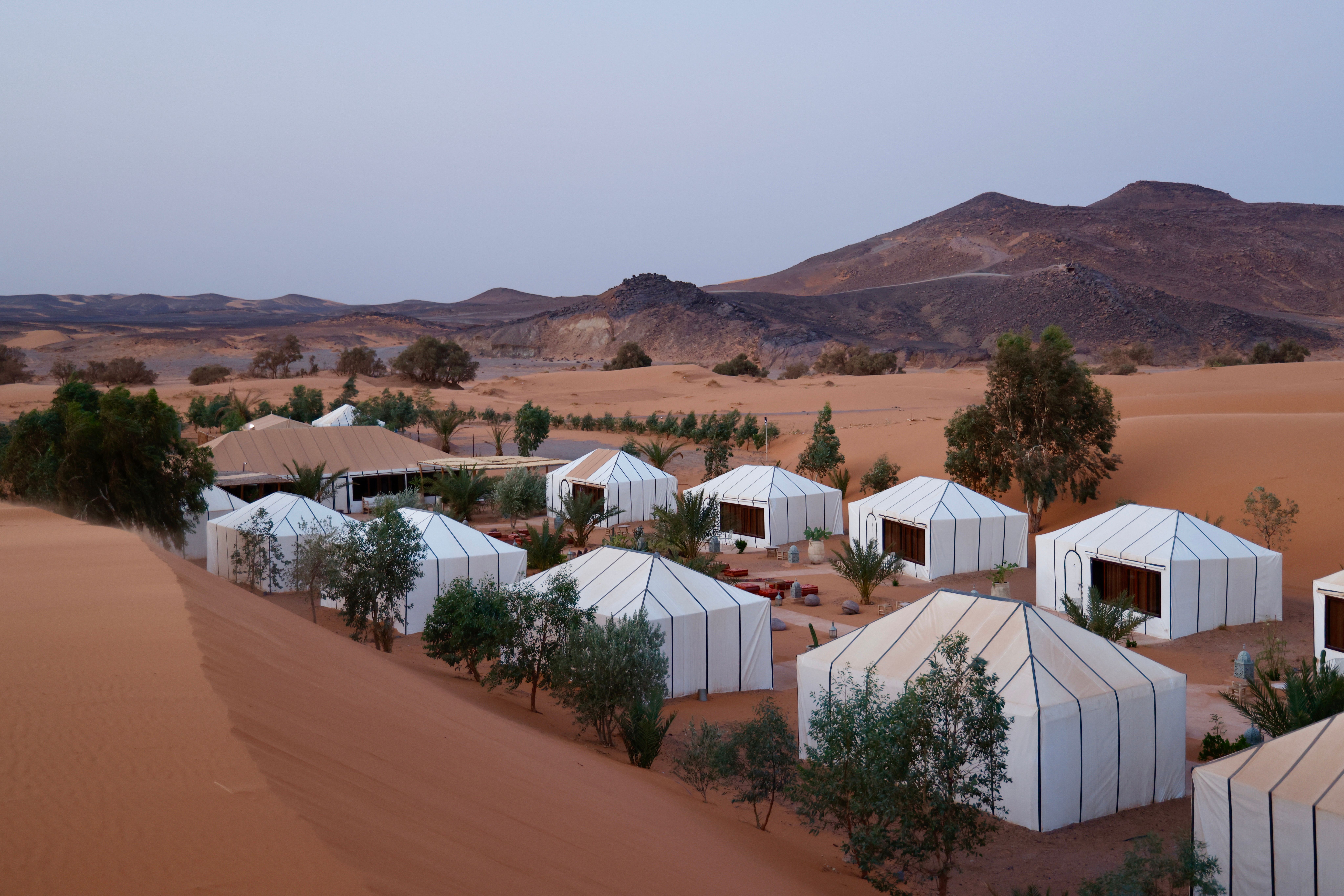 Luxurious Tent Camp in the Desert · Free Stock Photo